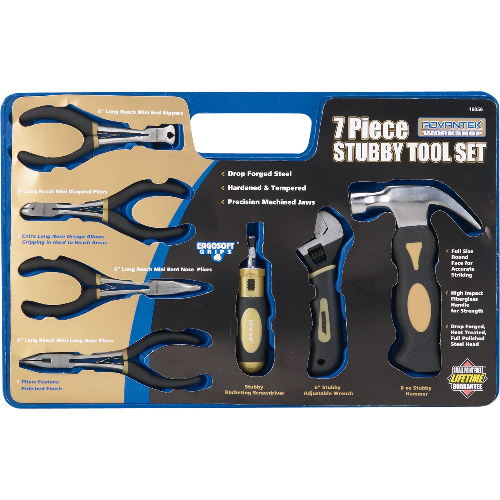 Advantek Workshop Stubby Tools — 7-Pc. Set, Model# 19056 | Northern Tool