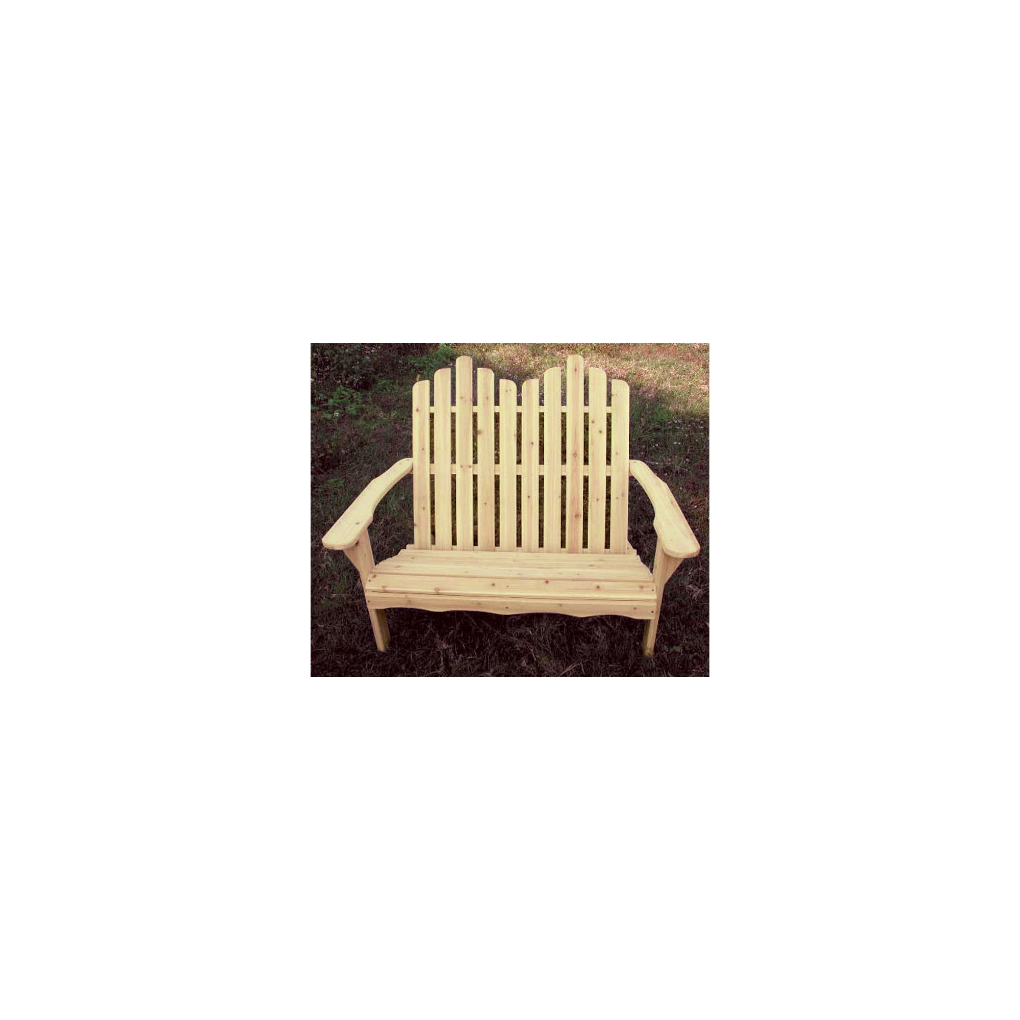 Adirondack Double Bench — Natural | Northern Tool