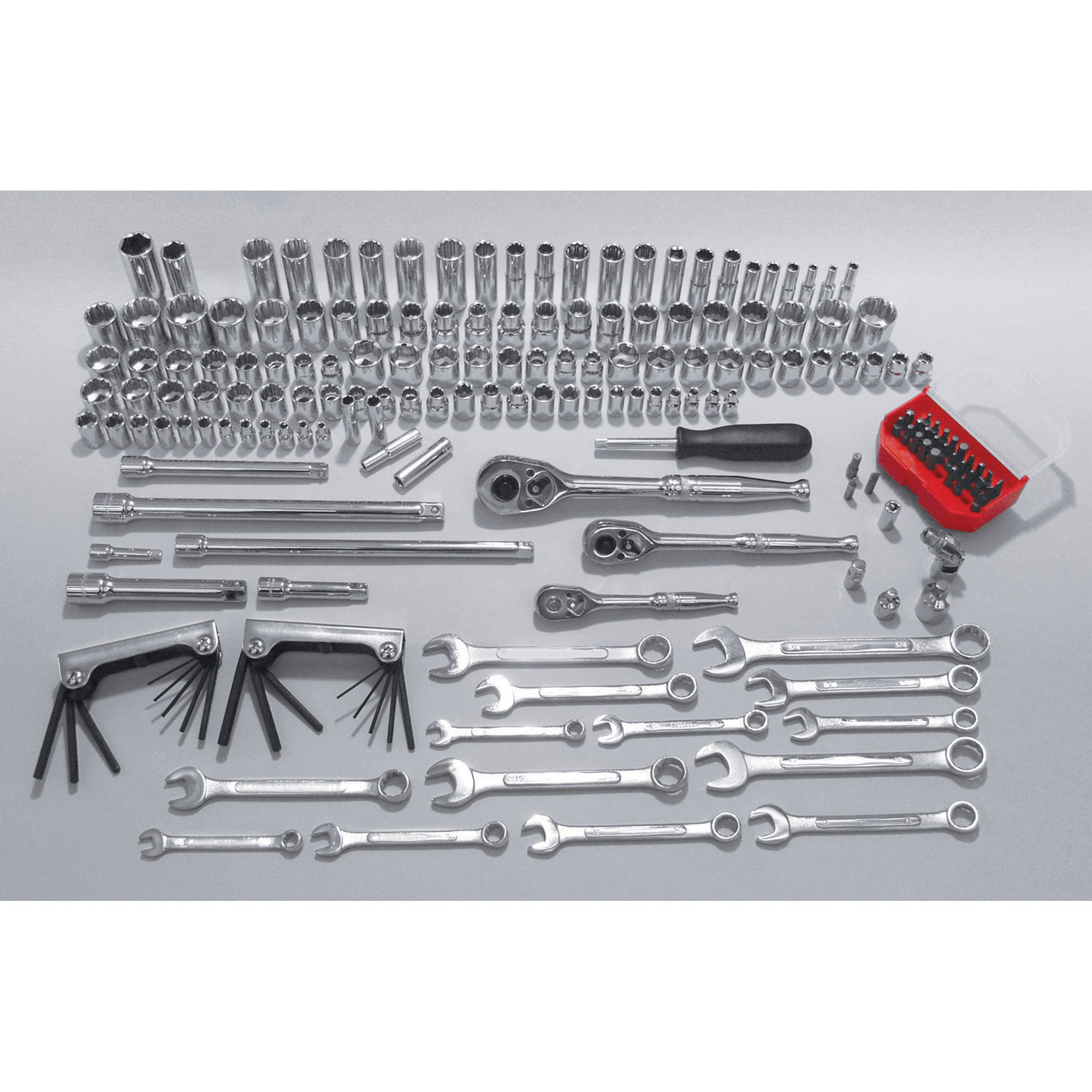 Northern Industrial Chrome Vanadium Tool Set — 189-Pc. SAE and Metric ...