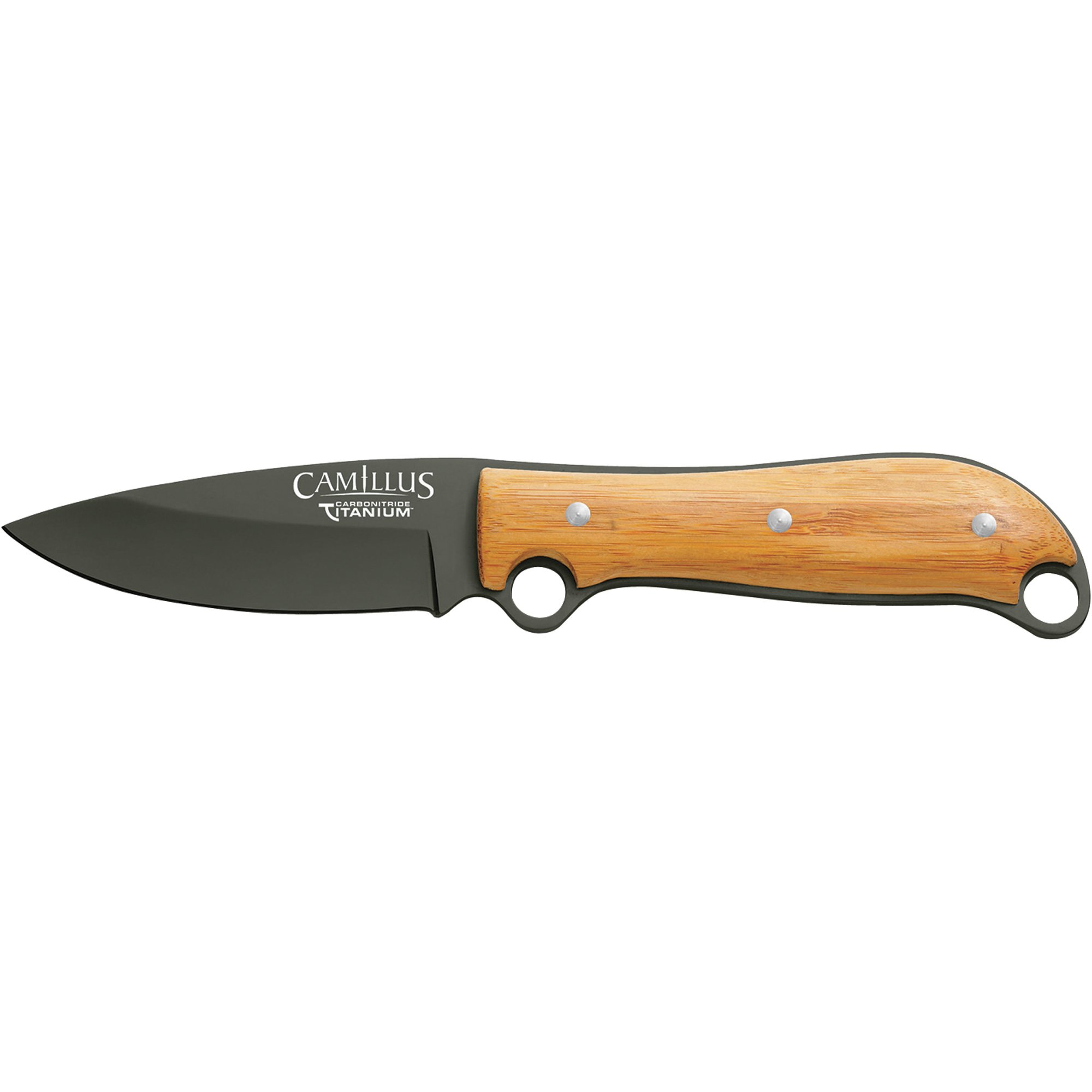 Camillus Fixed-Blade Knife — 8in.L Blade, Bamboo Handle, Model# 18506 ...