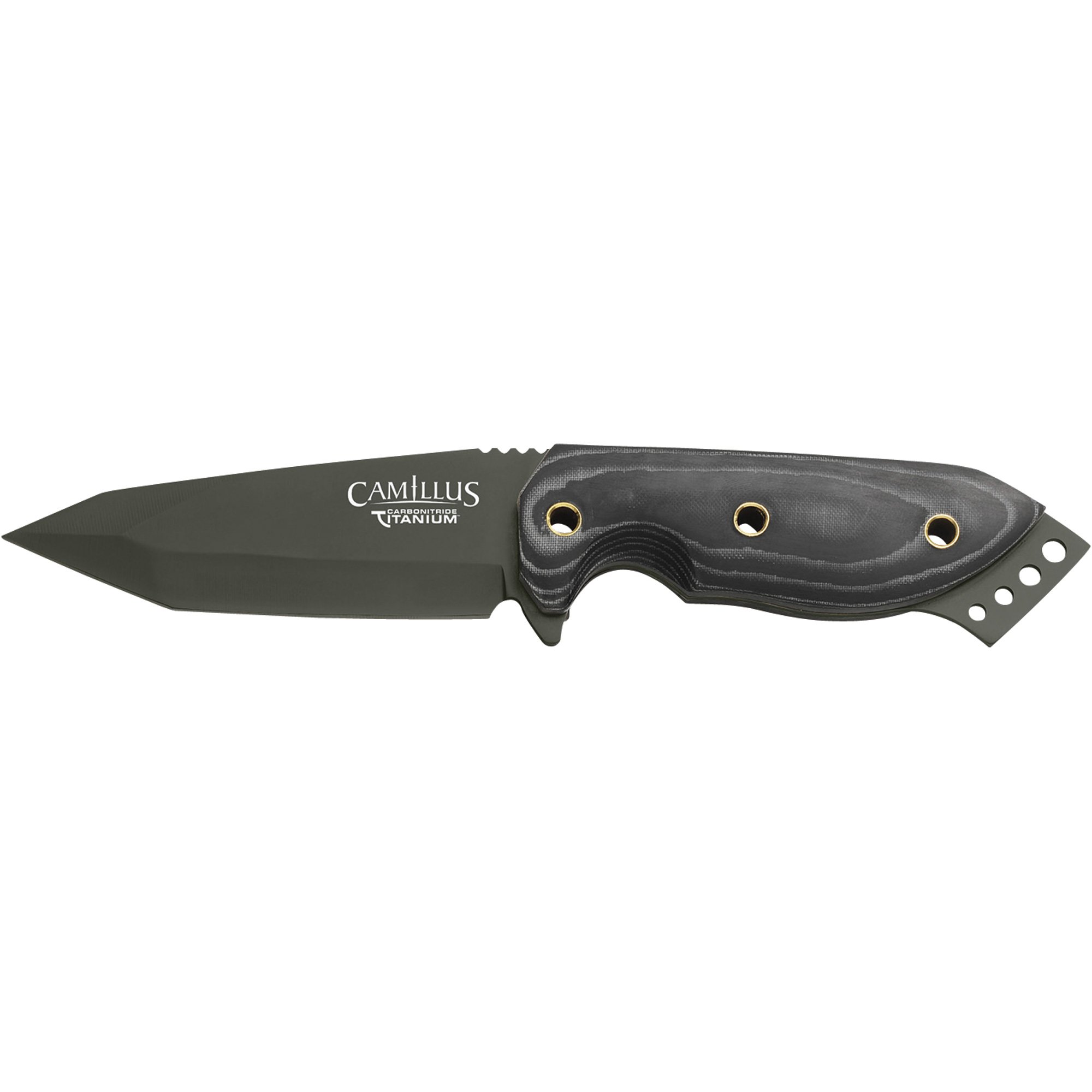 Camillus Fixed-Blade Knife — 7 3/4in.L Blade, Mcarta Handle, Model ...