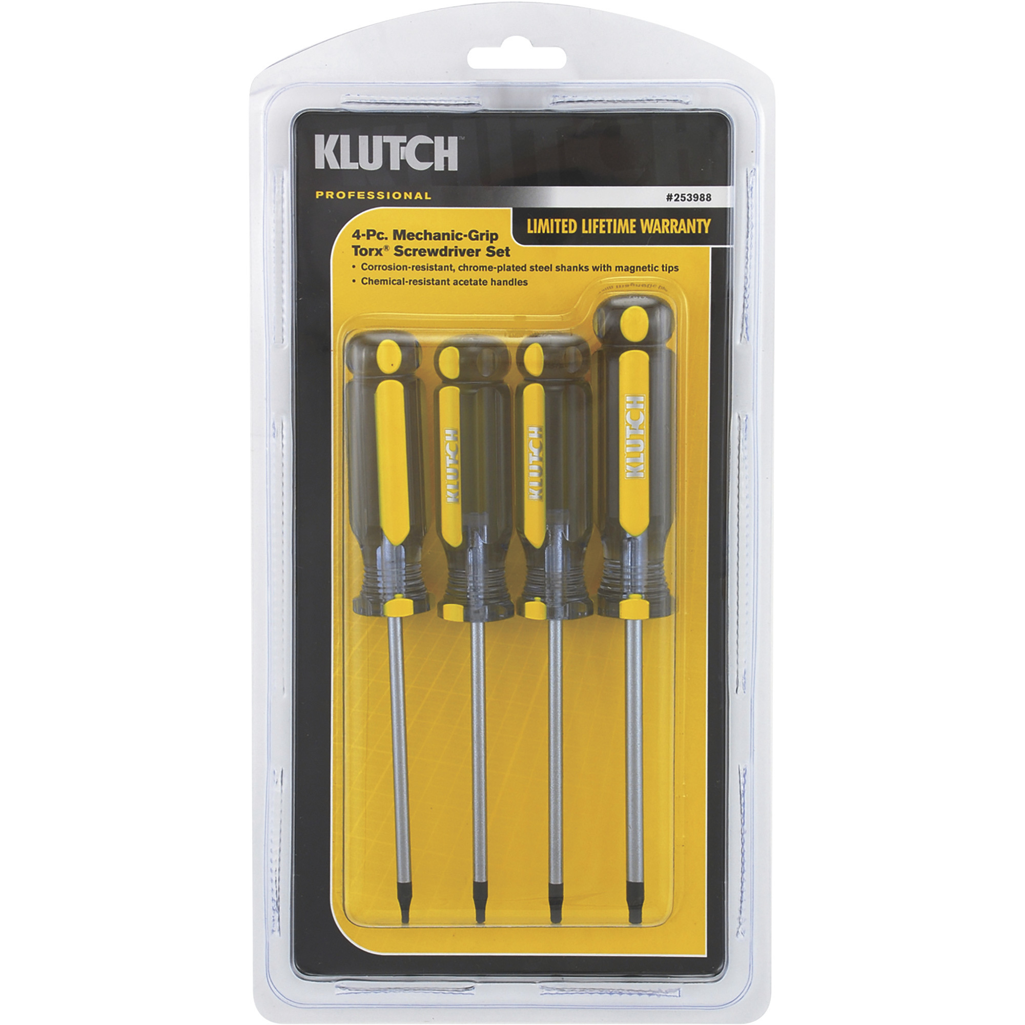 Klutch Torx Screwdriver Set - 4-Pc. | Northern Tool