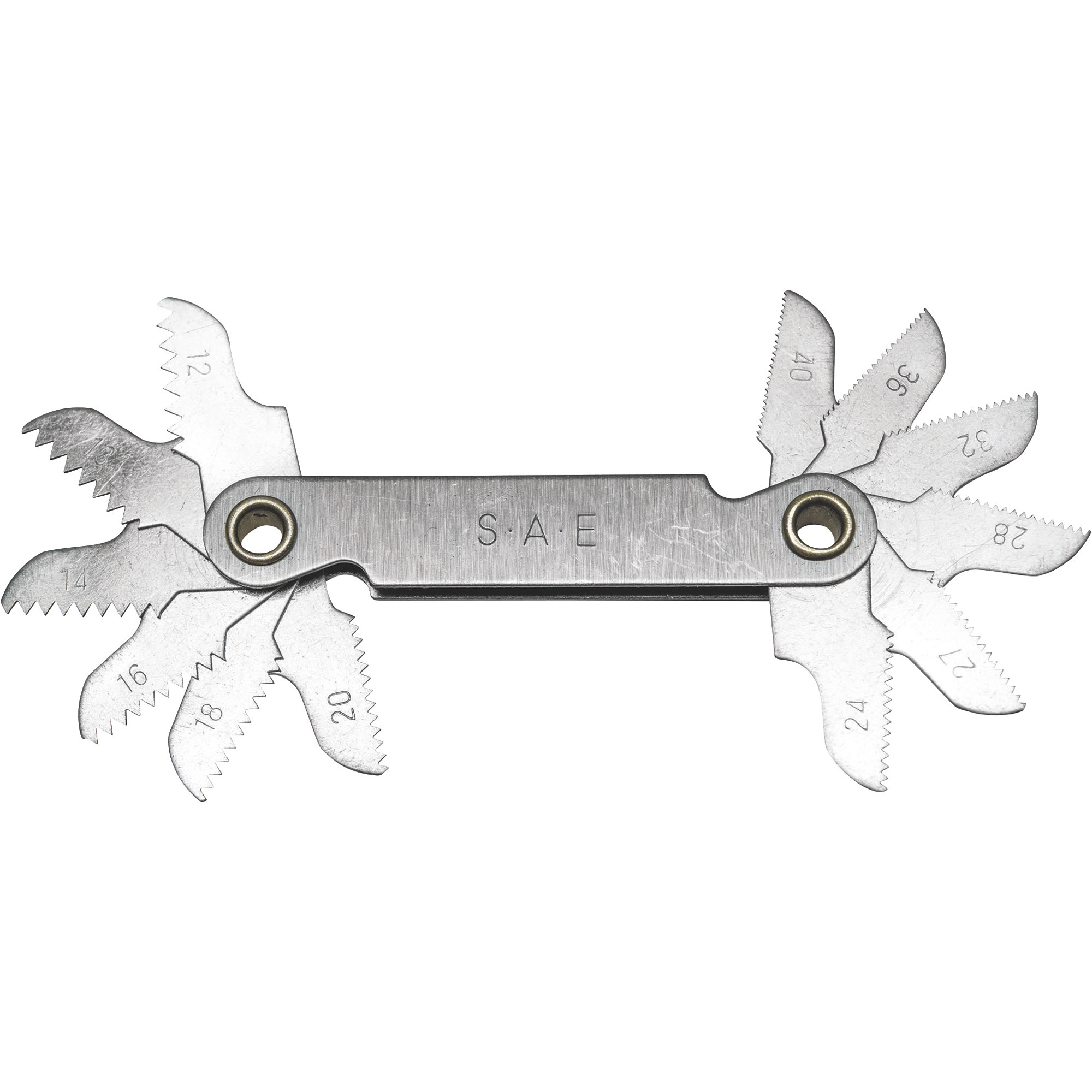 Century Tool Fractional Pitch Thread Gauge, 12-40 Thread Sizes, Model ...