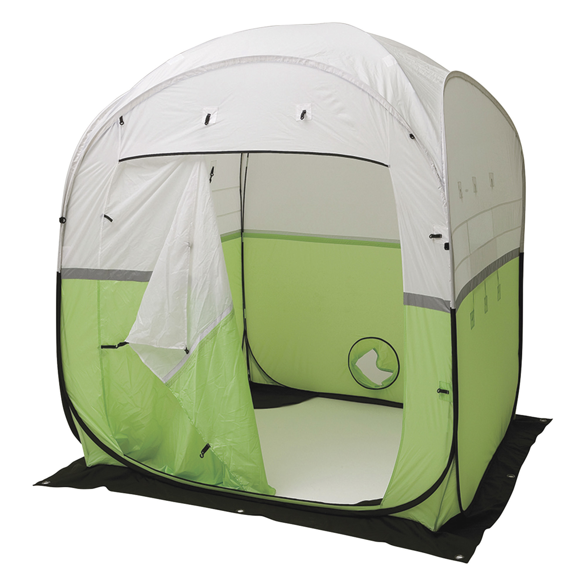Allegro Economy Work Tent, 6ft.L x 6ft.W x 7ft.H, High-Vis Green, Model ...
