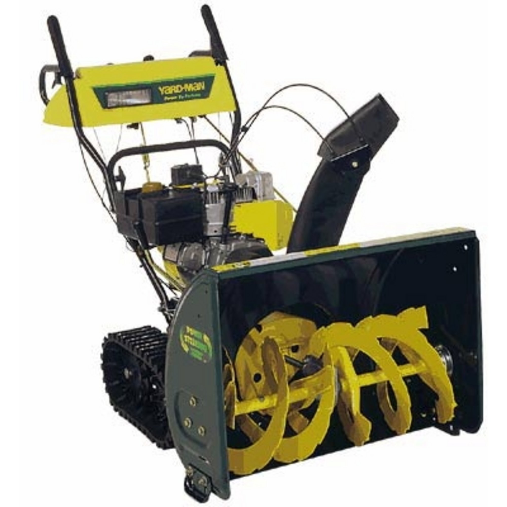 Mighty 2-Stage, 9 HP Snowthrower Has Track Drive for Solid Traction ...