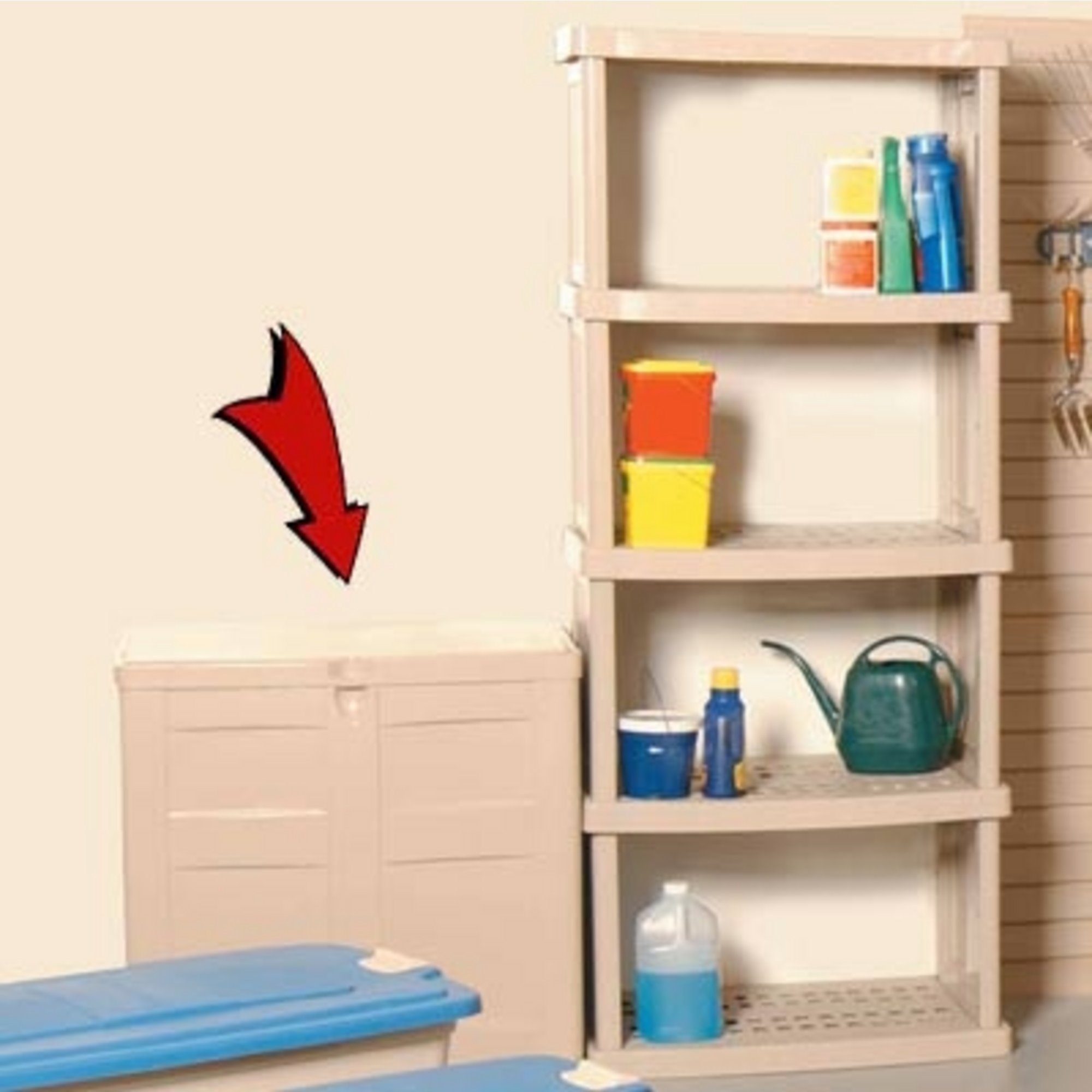 Suncast Utility Slim-Profile Trunk — 30in.W x 20in.D x 30in.H, Model ...