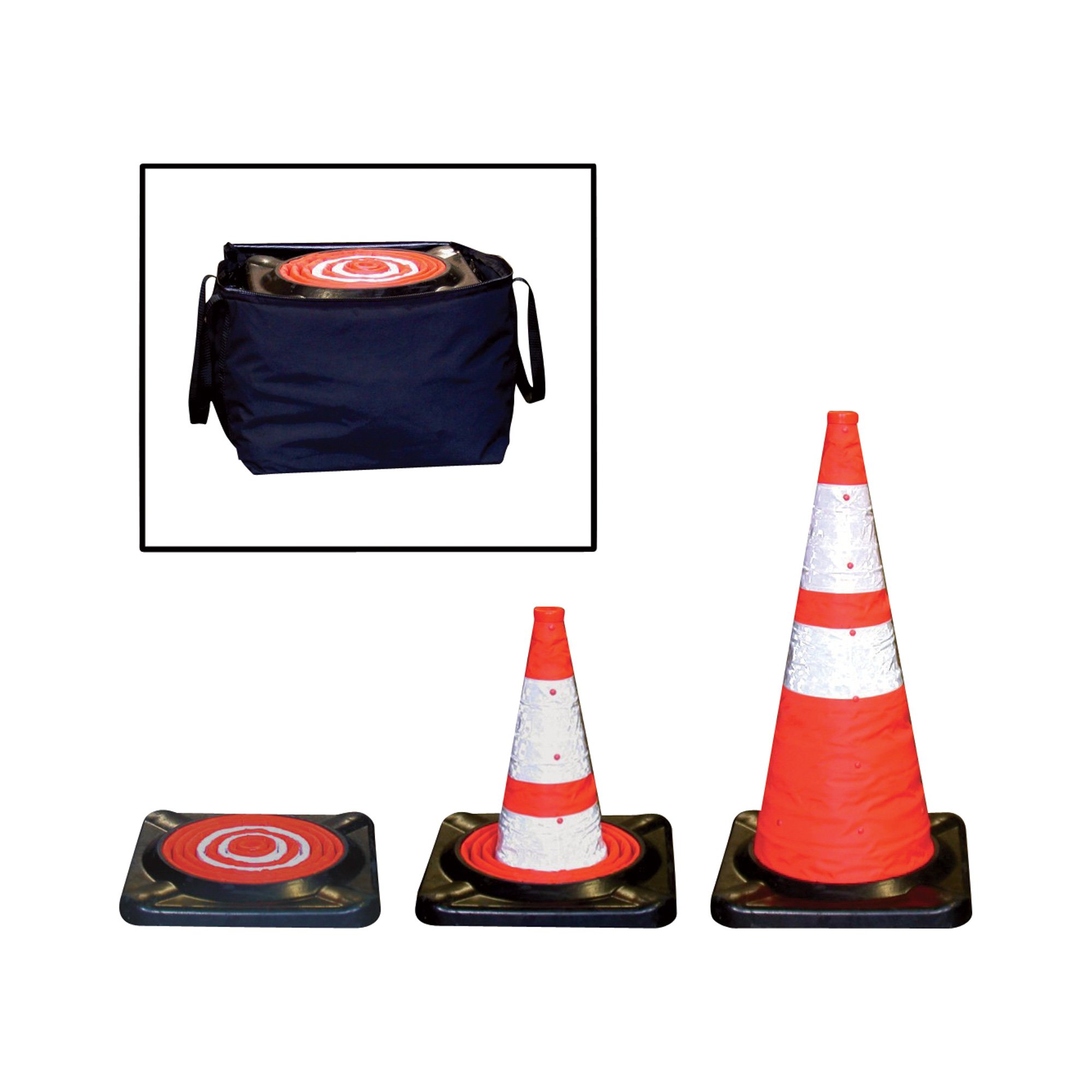 Dicke Collapsible Safety Cones — 5-Pk., 28in. H., Model# CC5B ...