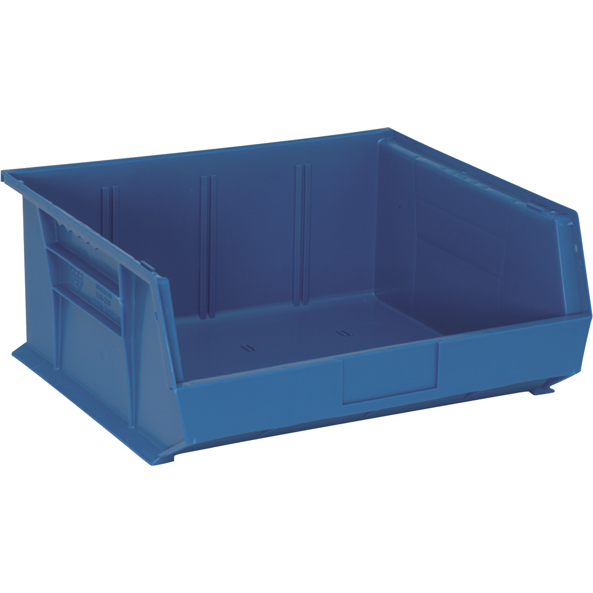 Quantum Storage Heavy Duty Stacking Bins, 14 3/4in. x 16 1/2in. x 7in ...