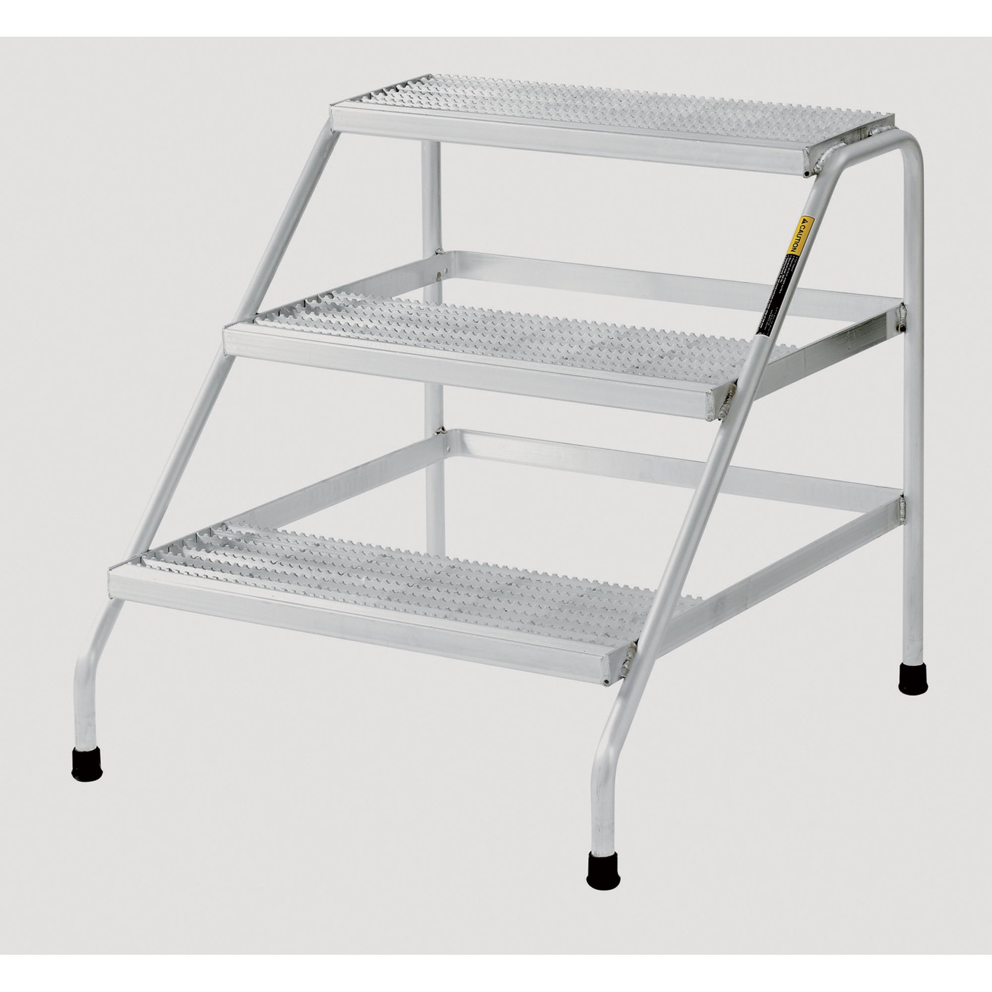 Bustin 3-Step Aluminum Service Platform — Assembly Required, 31 in. W x ...