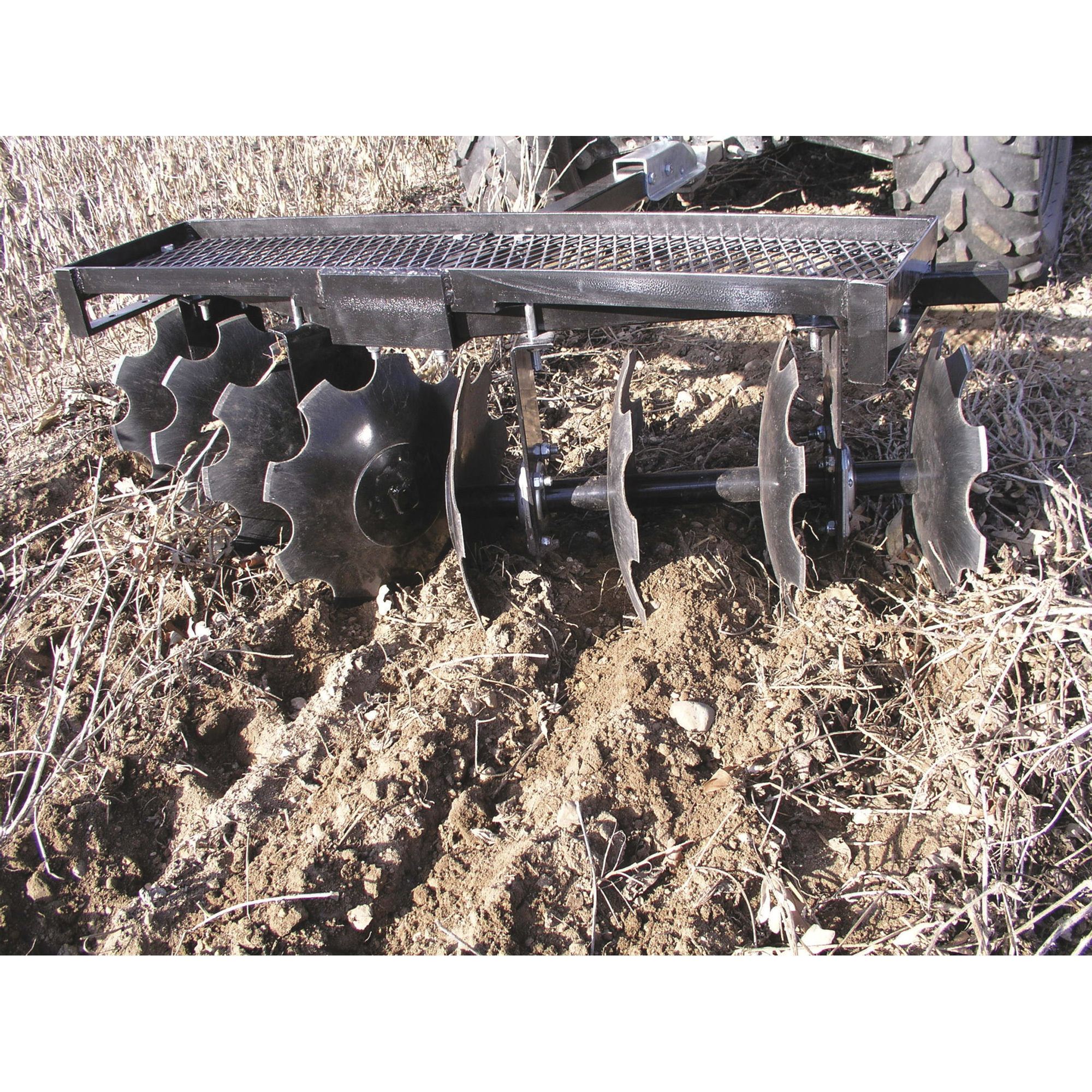 Field Tuff ATV Disk Harrow - 51in. Width, 14in. Notched Disks, 3 Gang ...