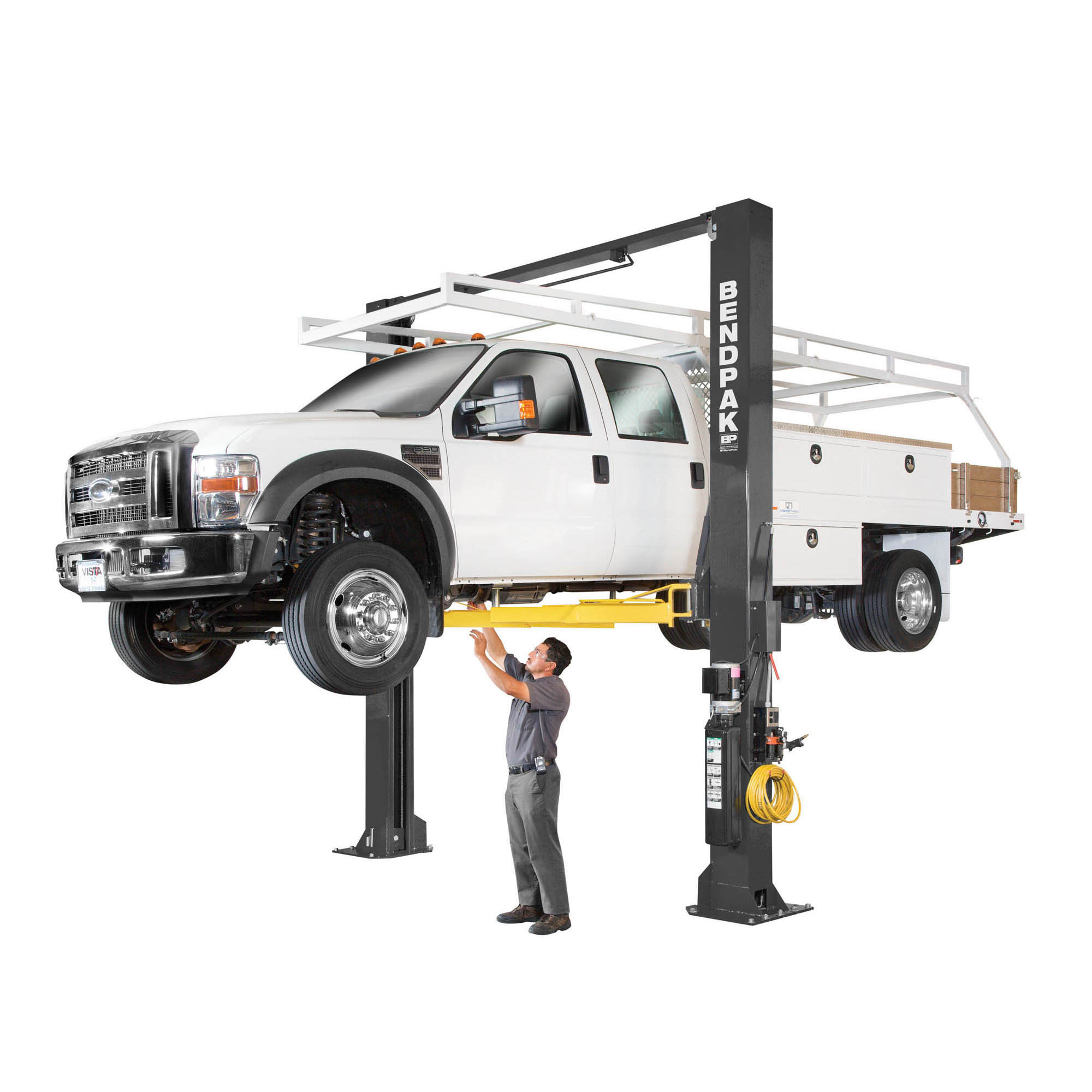 Tuxedo 2-Post Electric/Hydraulic Clear Floor Vehicle Lift — 9,000-Lb ...