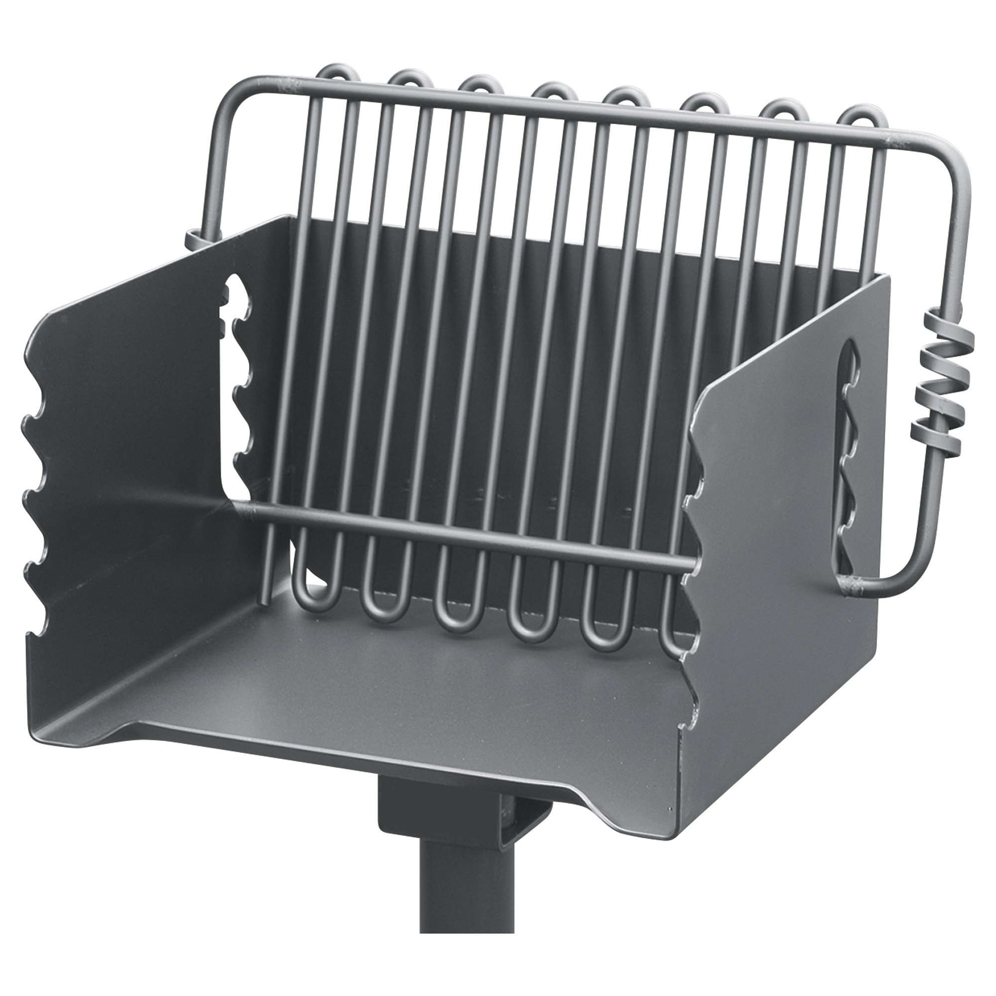 Pilot Rock Heavy-Duty Jumbo Steel Park-Style Charcoal Grill, 24 1/4in ...