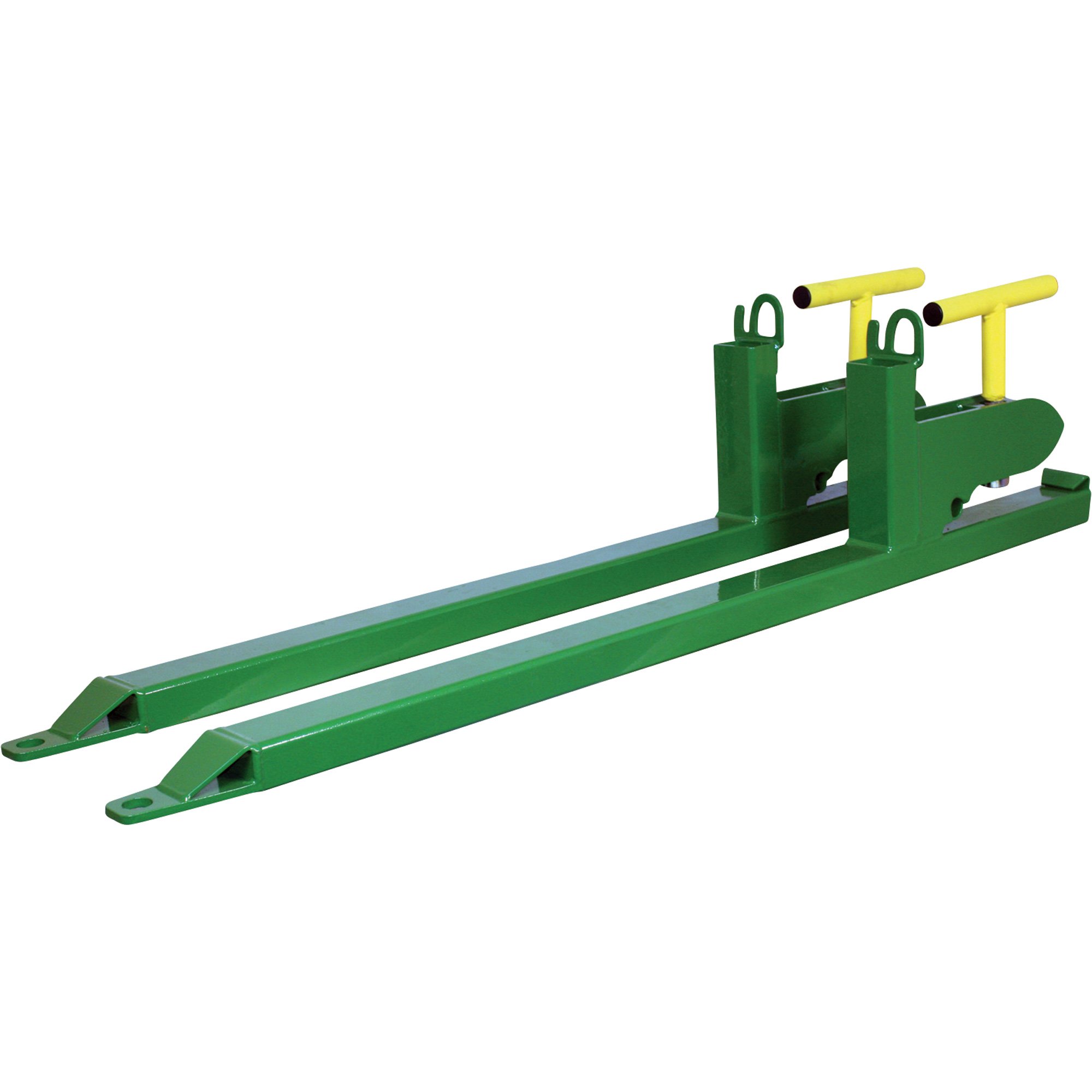 Load-Quip Steel Bucket Forks — 1,600-Lb. Capacity, Green, Model ...