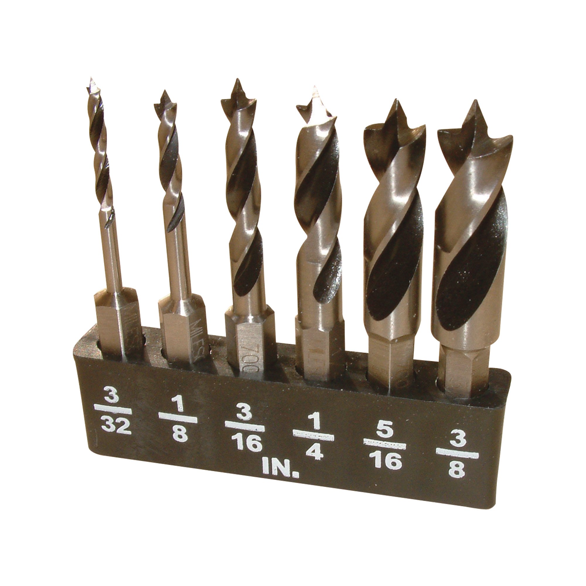Milescraft Stubby Drill Bits — 6-Pc. Set, Brad Point, Model# 2300 ...