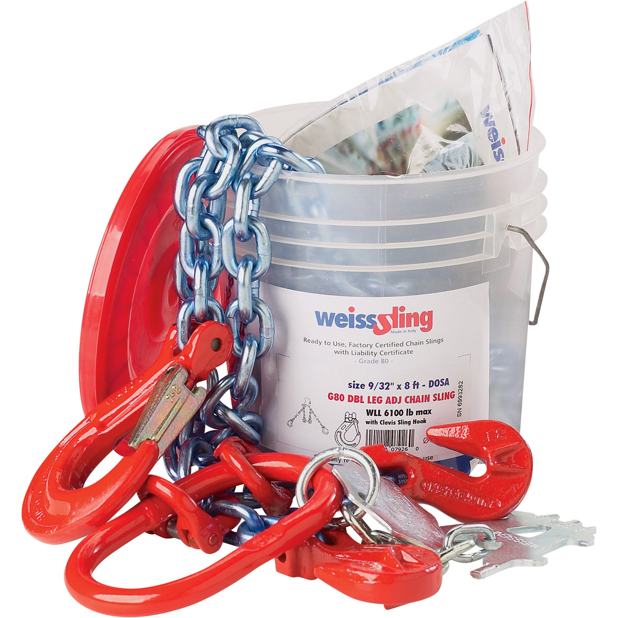 Peerless Chain Sling — 9/32in. x 8ft. Double Chain Sling | Northern Tool