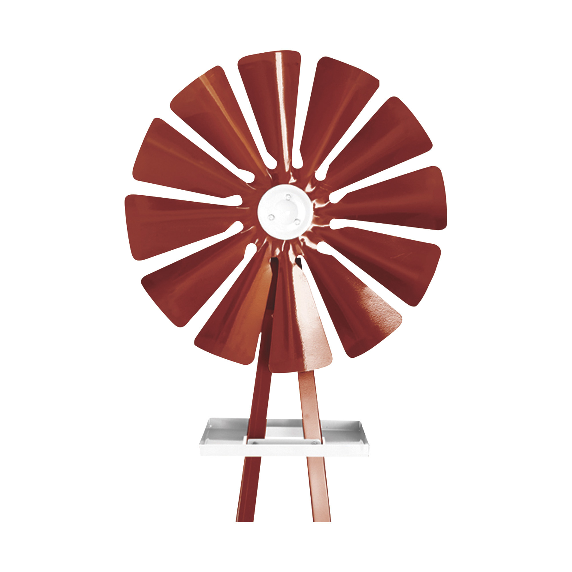4ft. Ornamental Windmill — Galvanized with Red Tips | Northern Tool