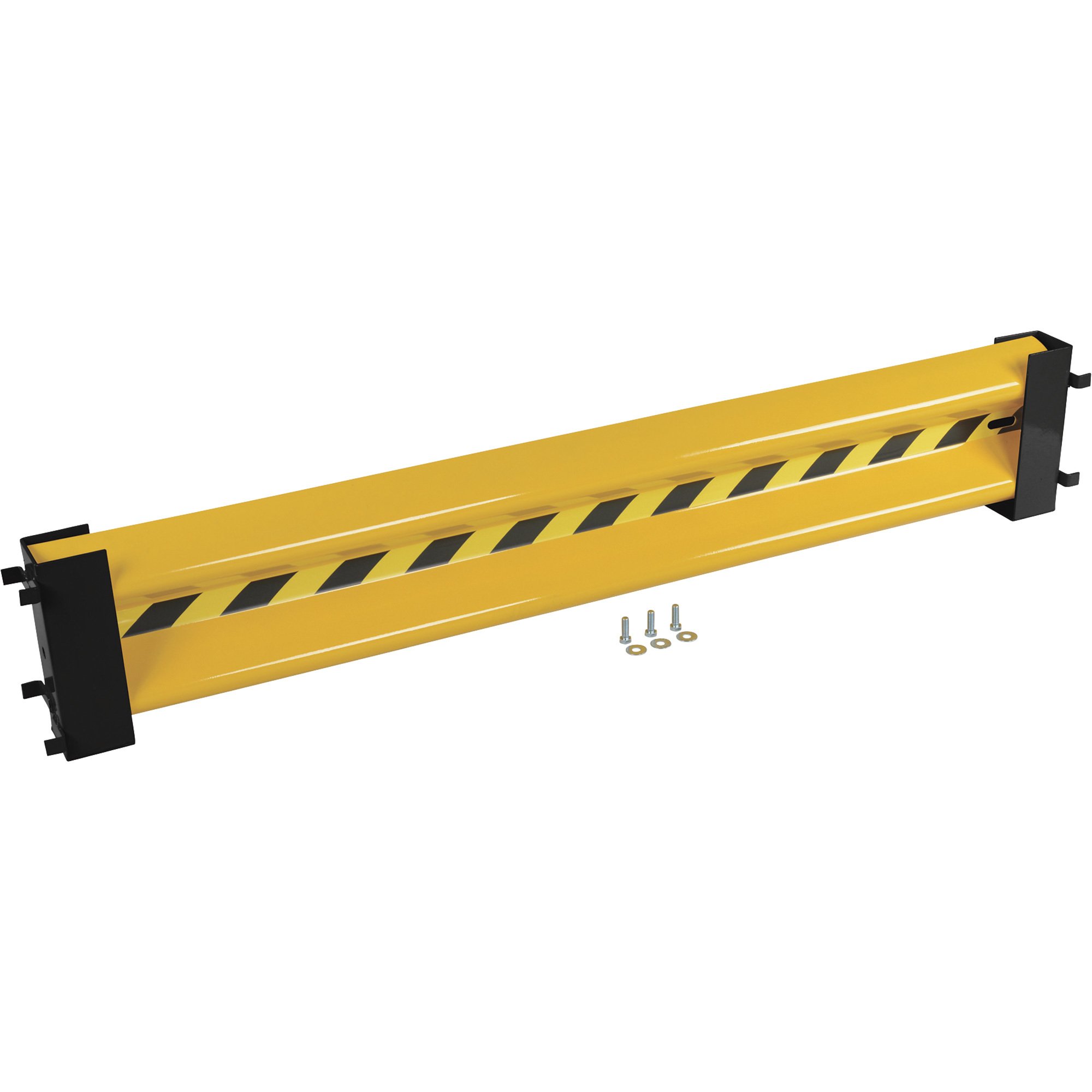 Vestil, Railing with welded baseplate 8ft.length black, Length 97 in ...