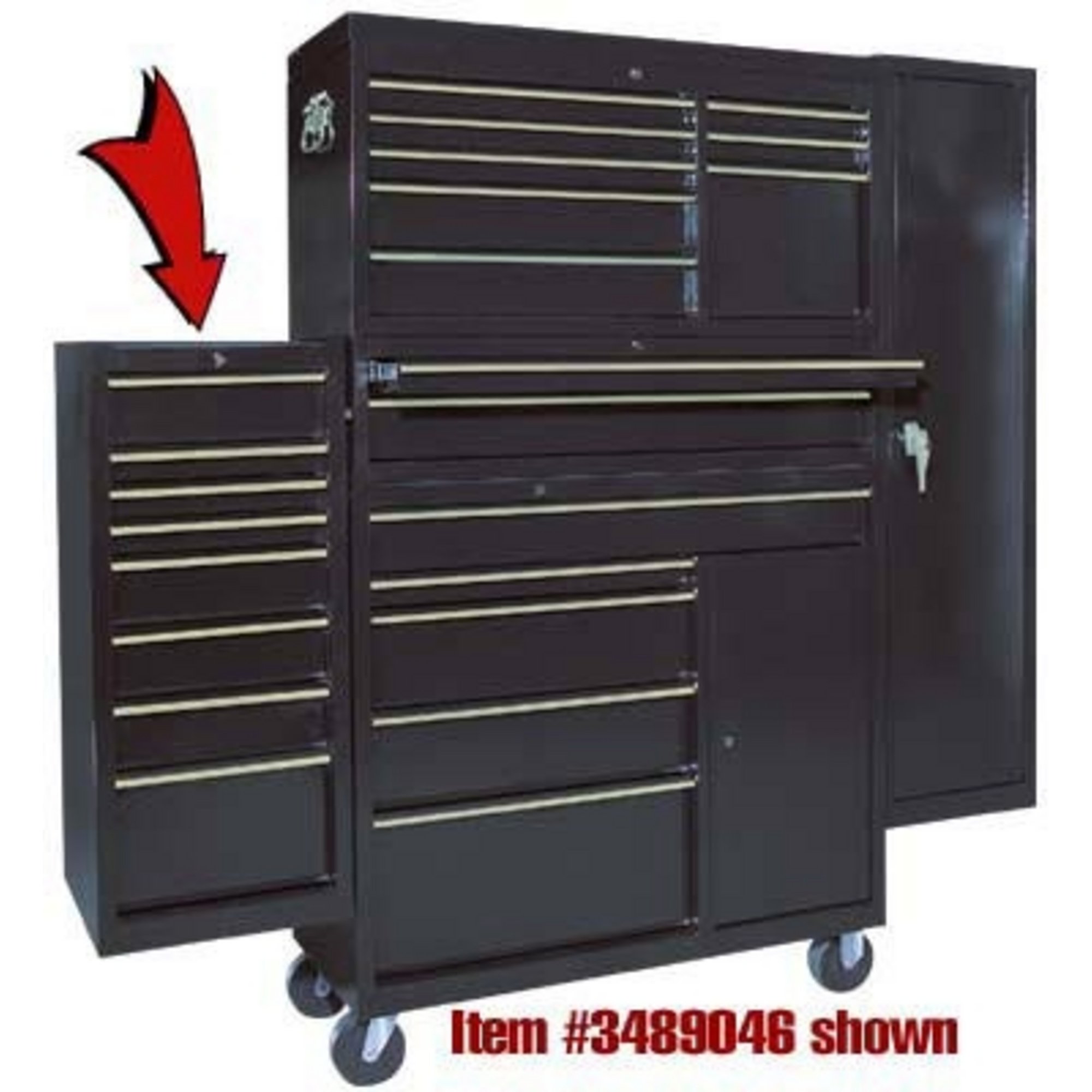 Homak Industrial-Duty Toolboxes, 8-Drawer Side Cabinet | Northern Tool