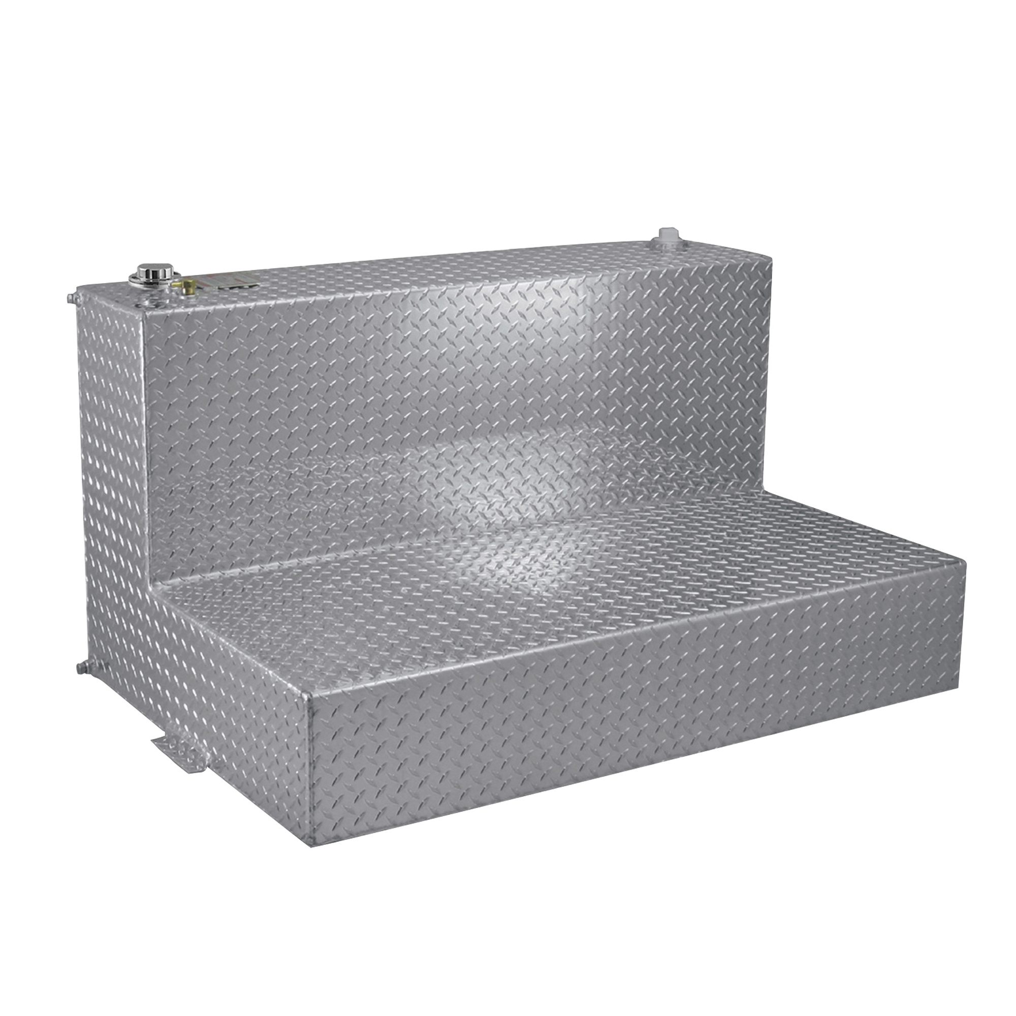 RDS Aluminum Transfer Fuel Tank, 60-Gallon, L-Shaped, Diamond Plate ...
