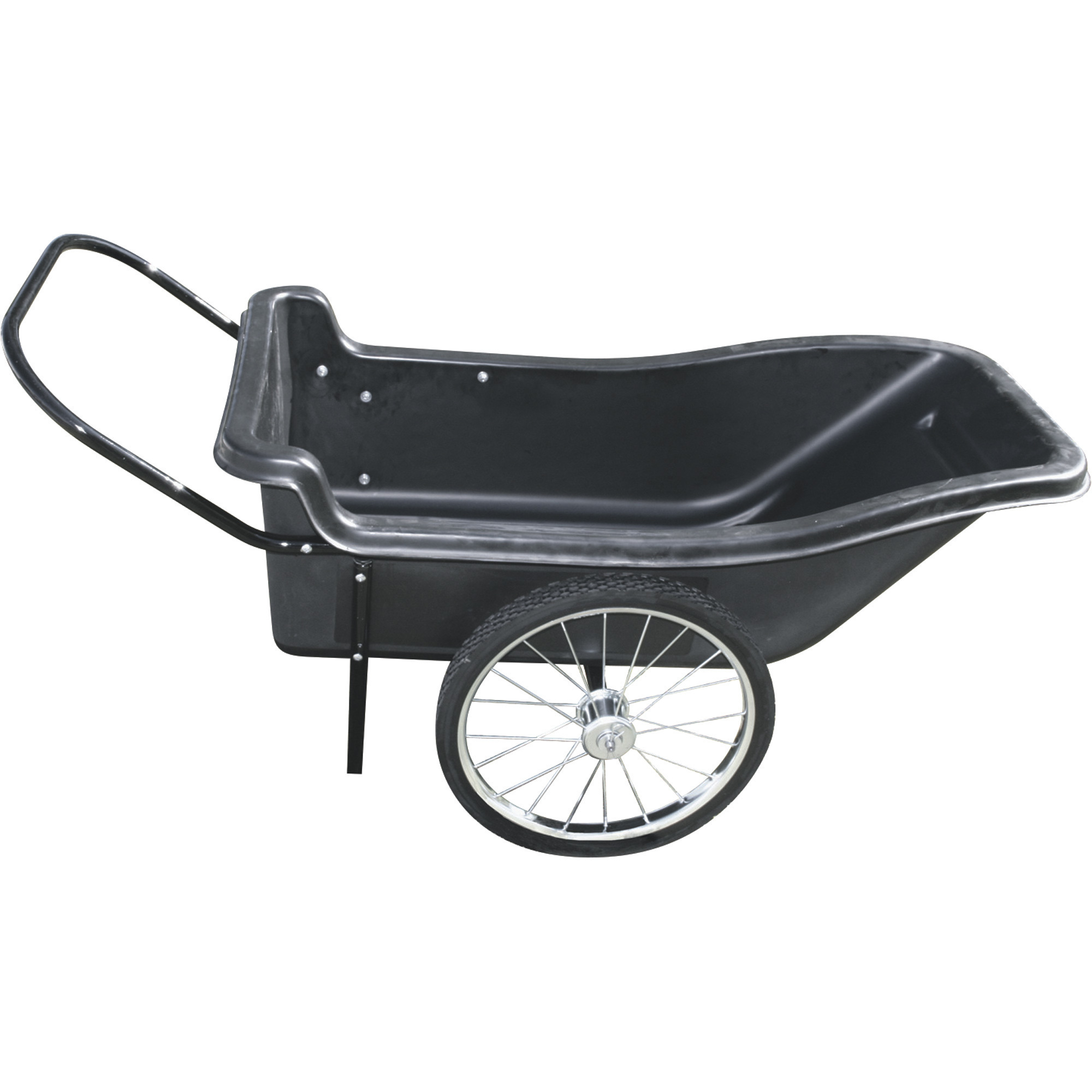 Polar Trailer Poly Utility Cart, 400-Lb. Capacity, 10 Cu. Ft., 52in.L x ...