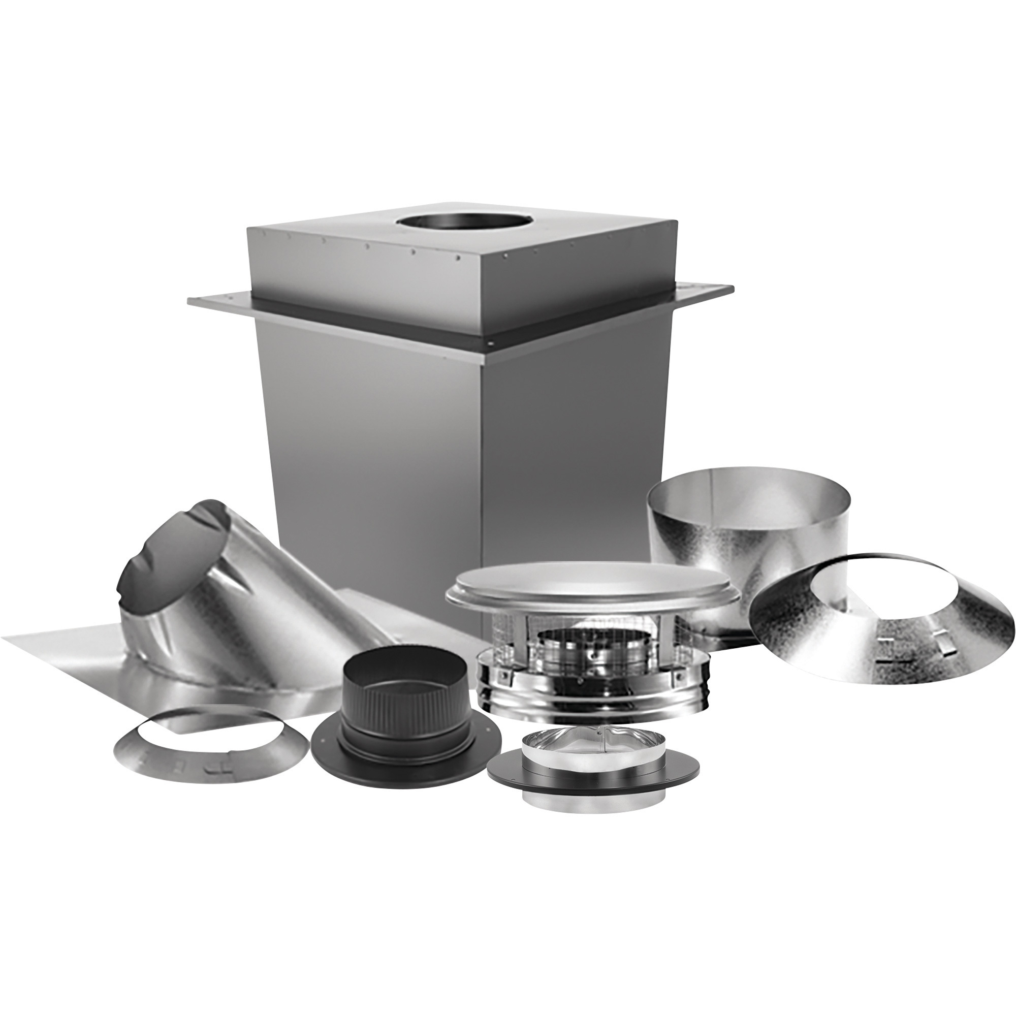 DuraVent DuraPlus UP Through-the-Ceiling Basic Kit, Vertical ...