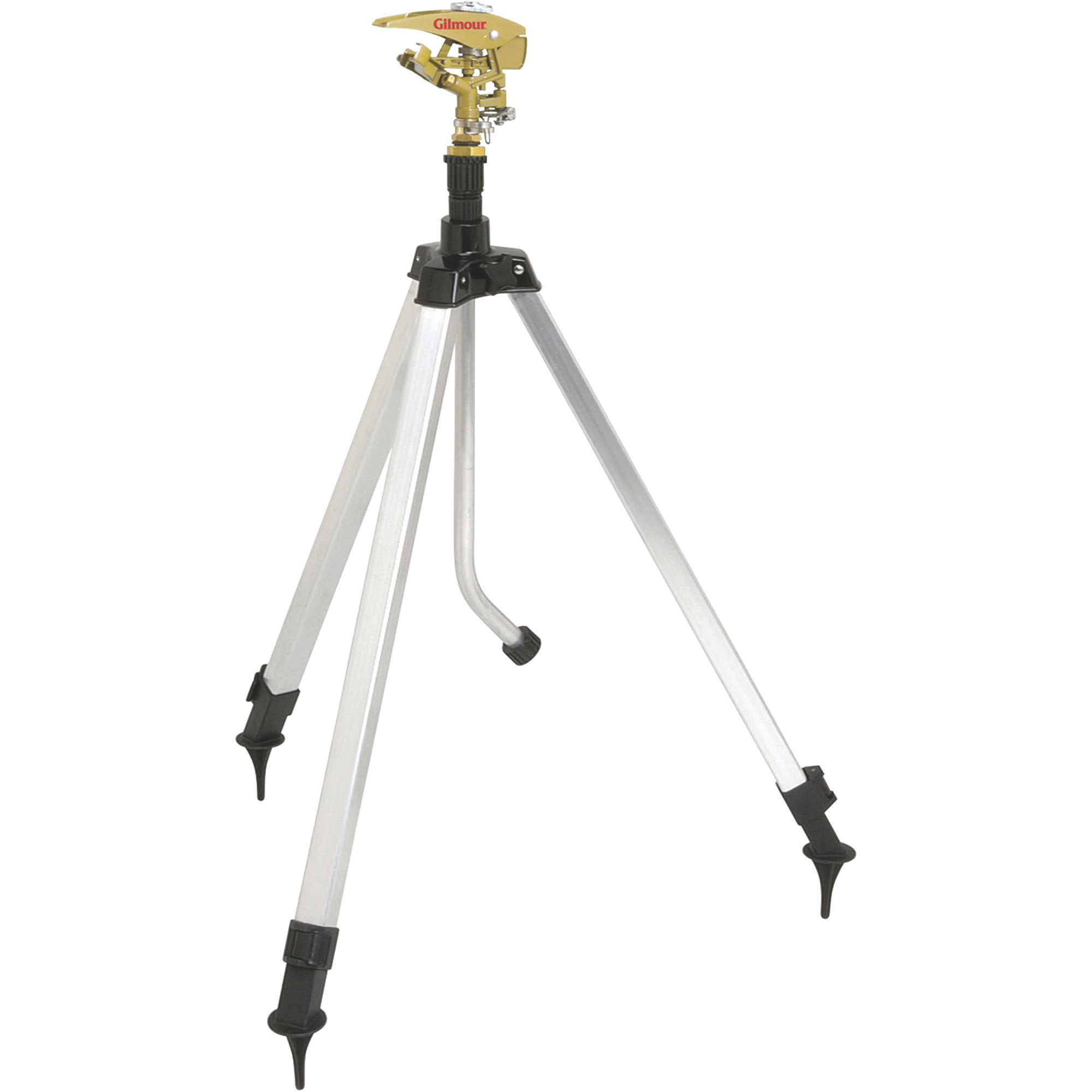 Strongway Tripod Sprinkler with Round Base — 3/4in. Brass Head with 2 ...