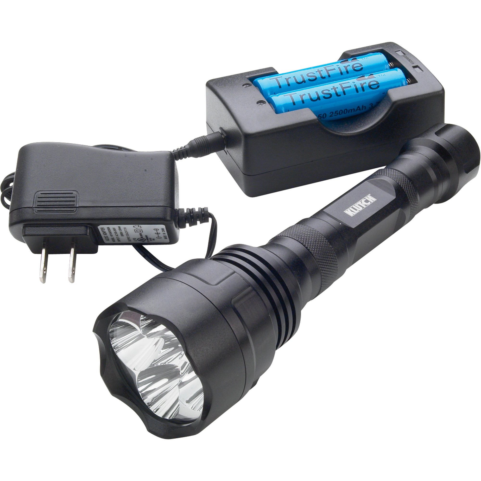 Klutch 15 Watt, Rechargeable Self-Defense Flashlight with 900 Lumens of ...