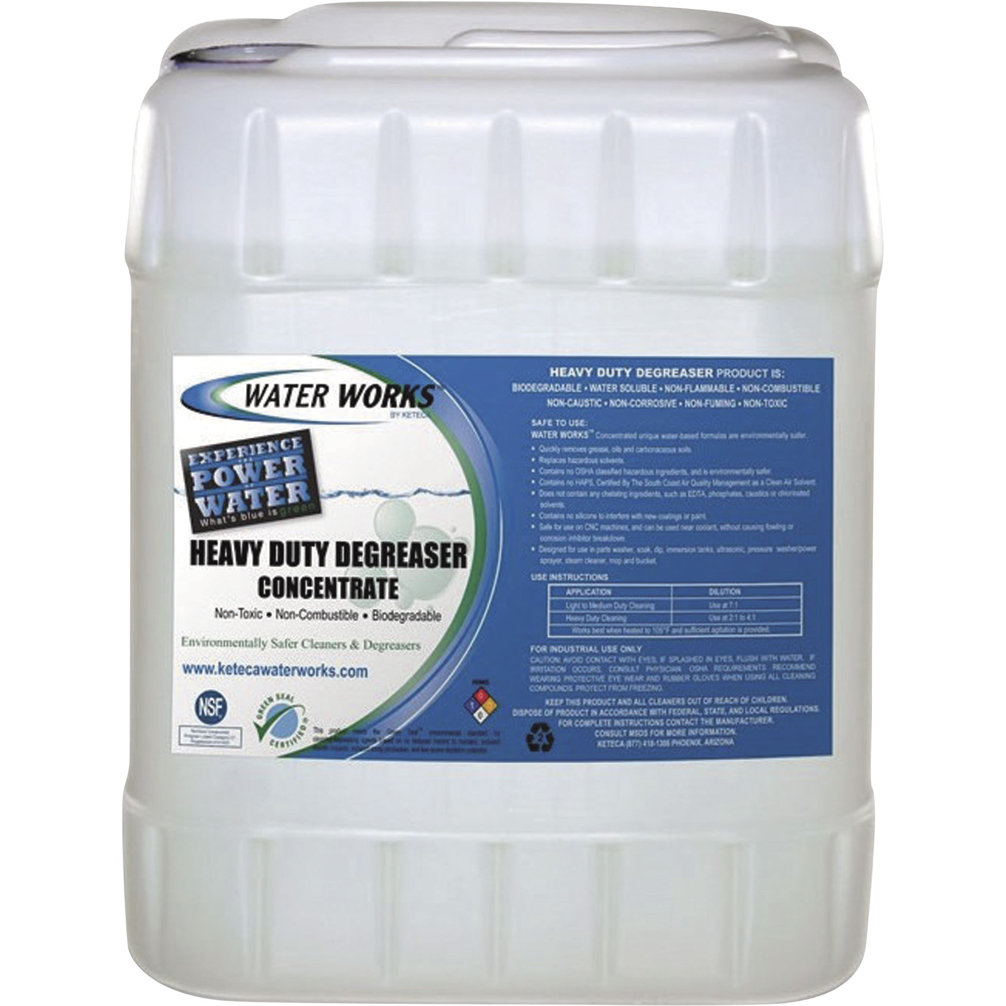 Parts Washer Aqueous Heavy-Duty Degreaser Concentrate, 5-Gallon ...