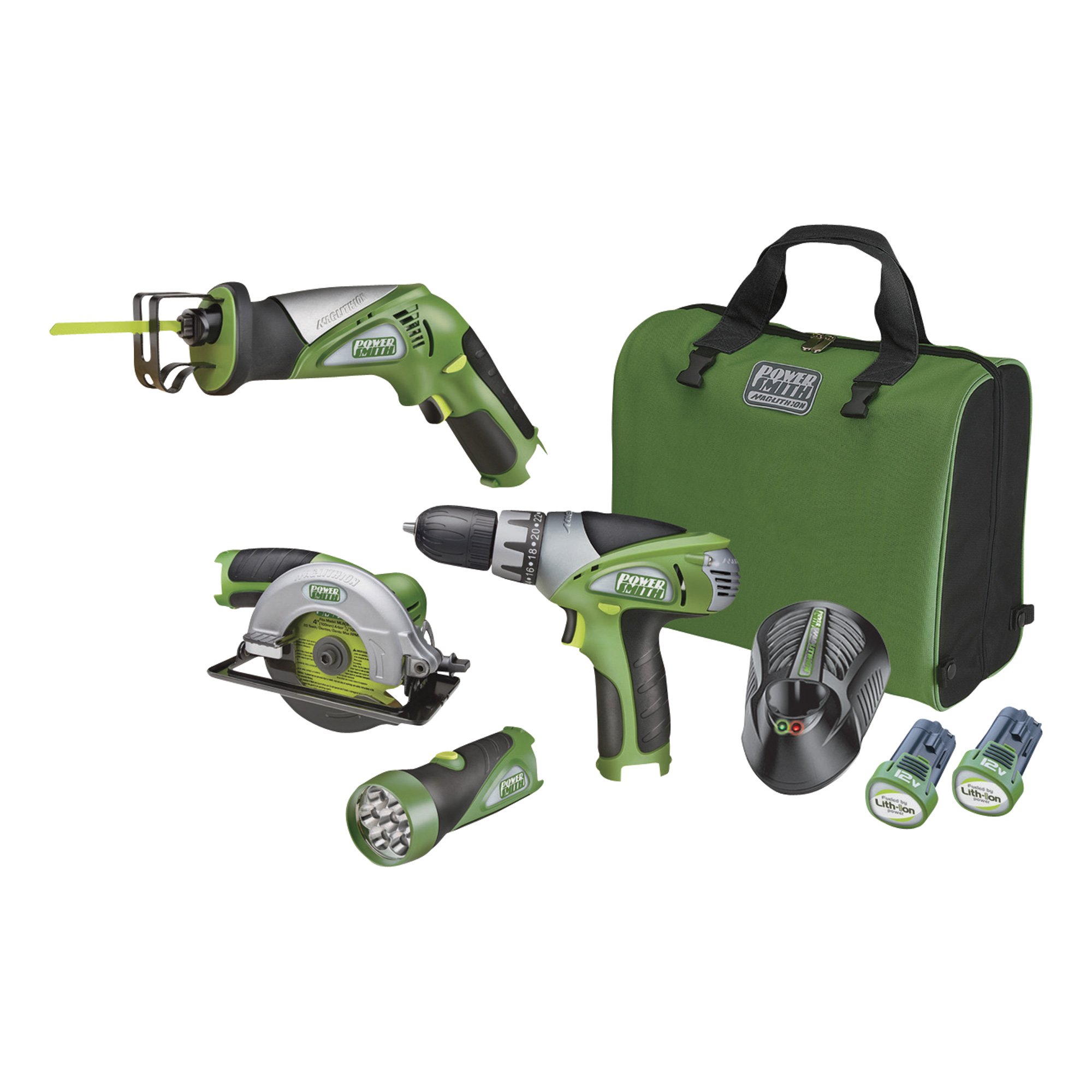 Powersmith 4-Pc. Cordless Combo Kit — 12 Volt, Model# ML4PCCK2 ...