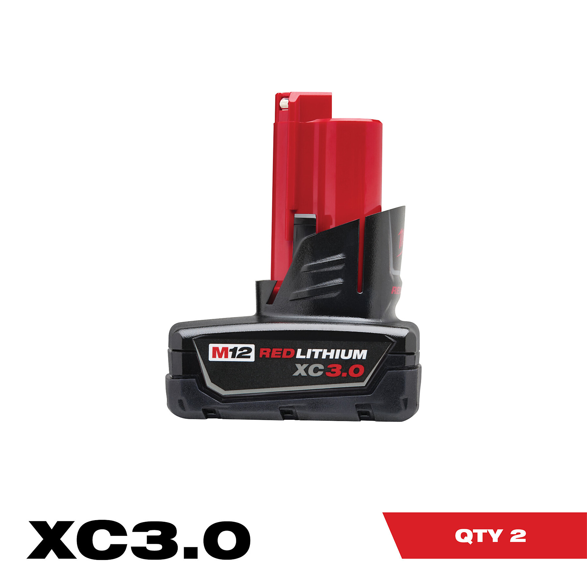 Milwaukee M12 REDLITHIUM XC3.0 Battery, 2-Pk., Model# 48-11-2412 ...