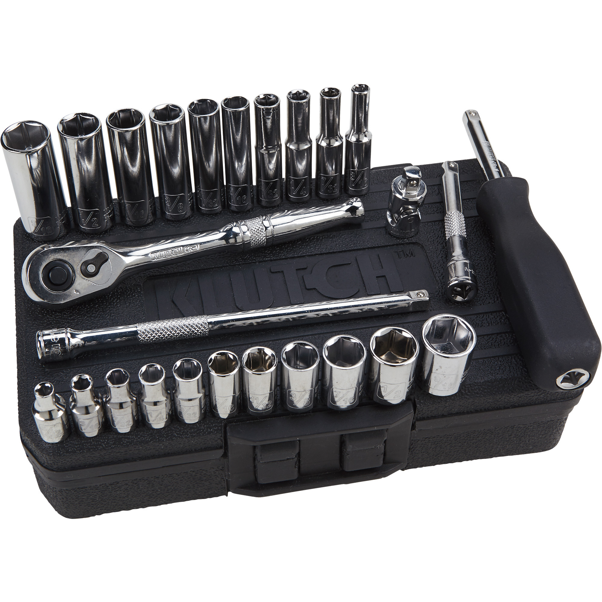 Klutch 1/4in.-Drive Socket Set, 26-Pc., SAE | Northern Tool