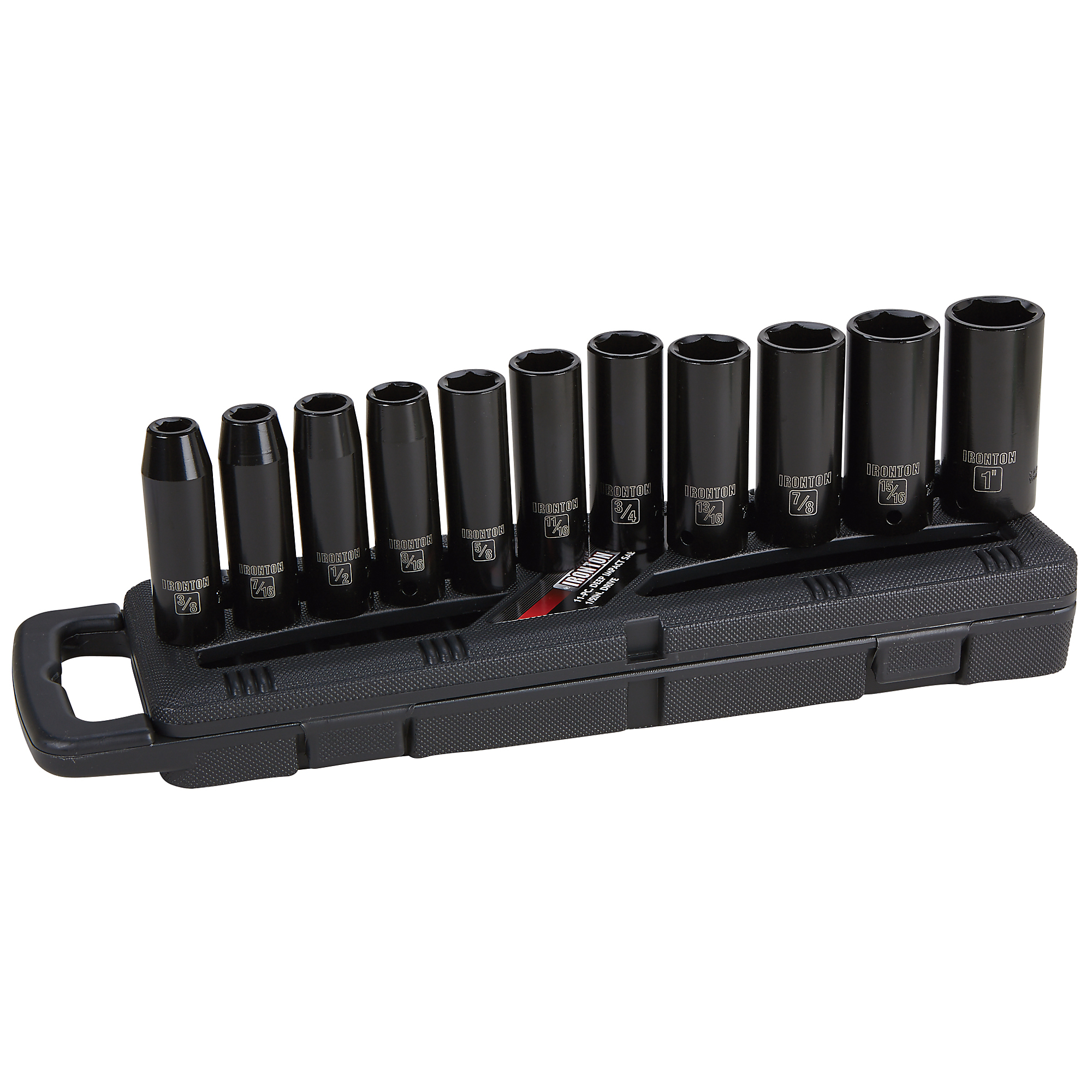 Ironton Deep Impact Socket Set, 11-Pc., 1/2in. Drive, SAE | Northern Tool