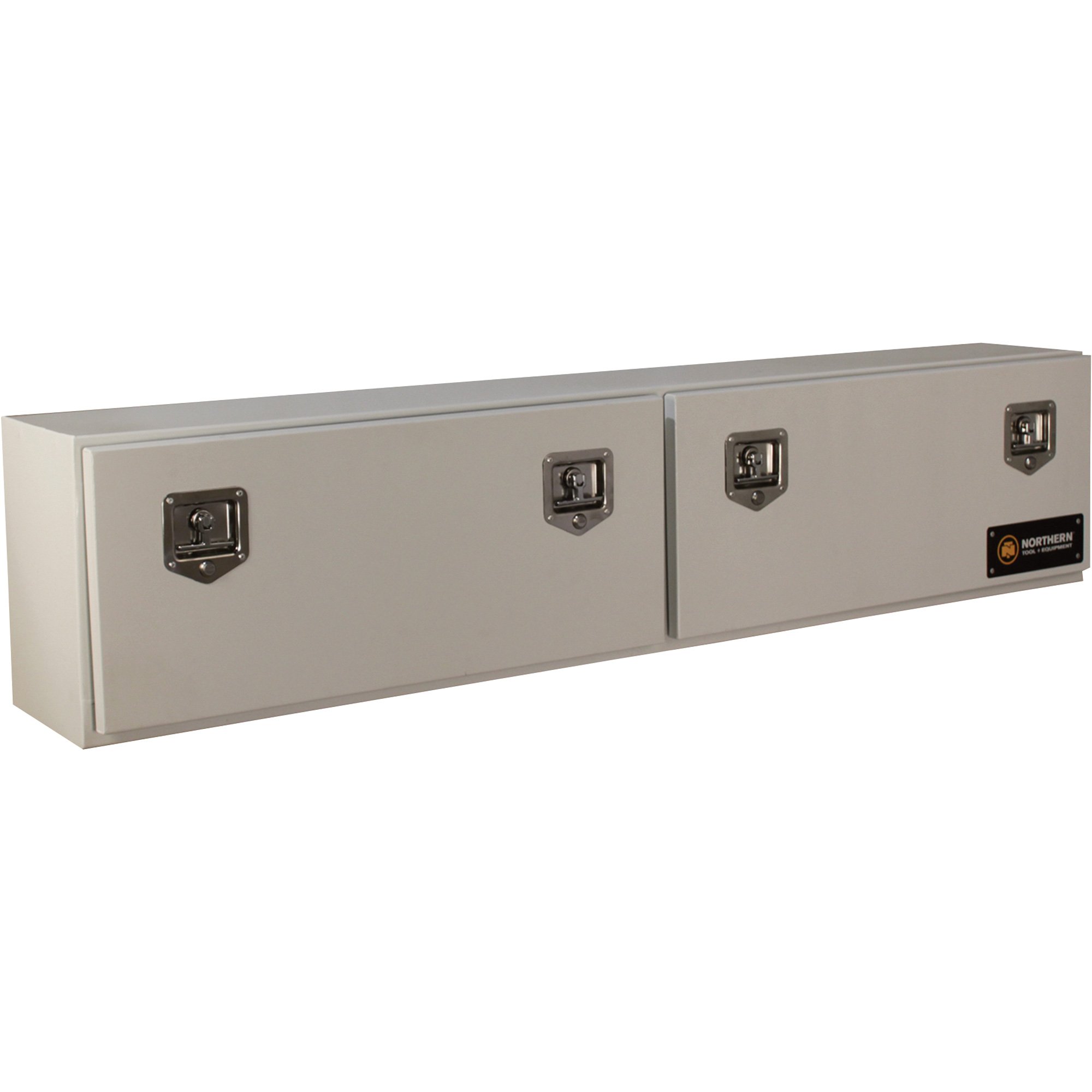 Northern Tool Top-Mount Truck Tool Box — Steel, White, T-Handle Latches ...