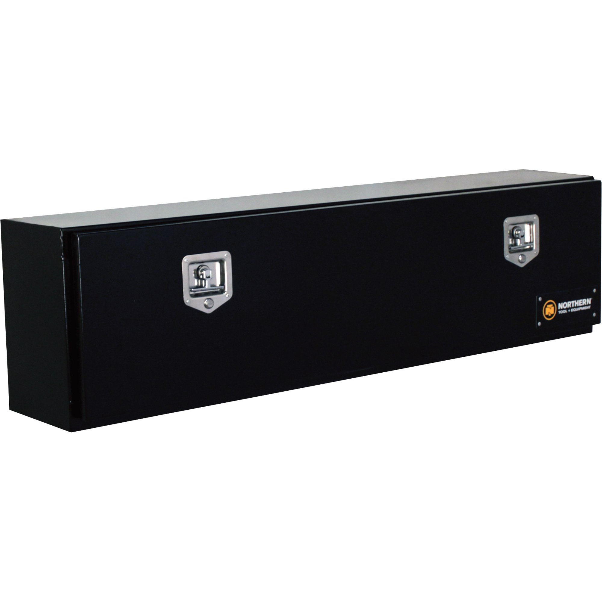Northern Tool Top-Mount Truck Tool Box — Steel, Gloss Black, T-Handle ...