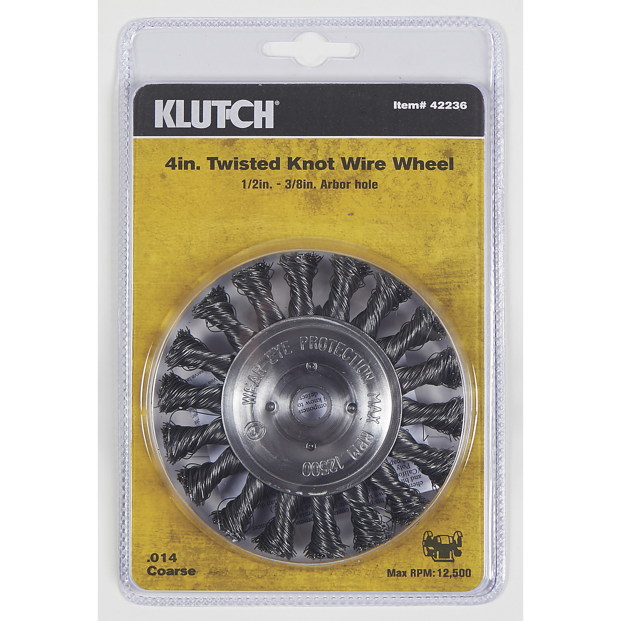 Klutch 4in. Twisted Knot Wire Wheel | Northern Tool