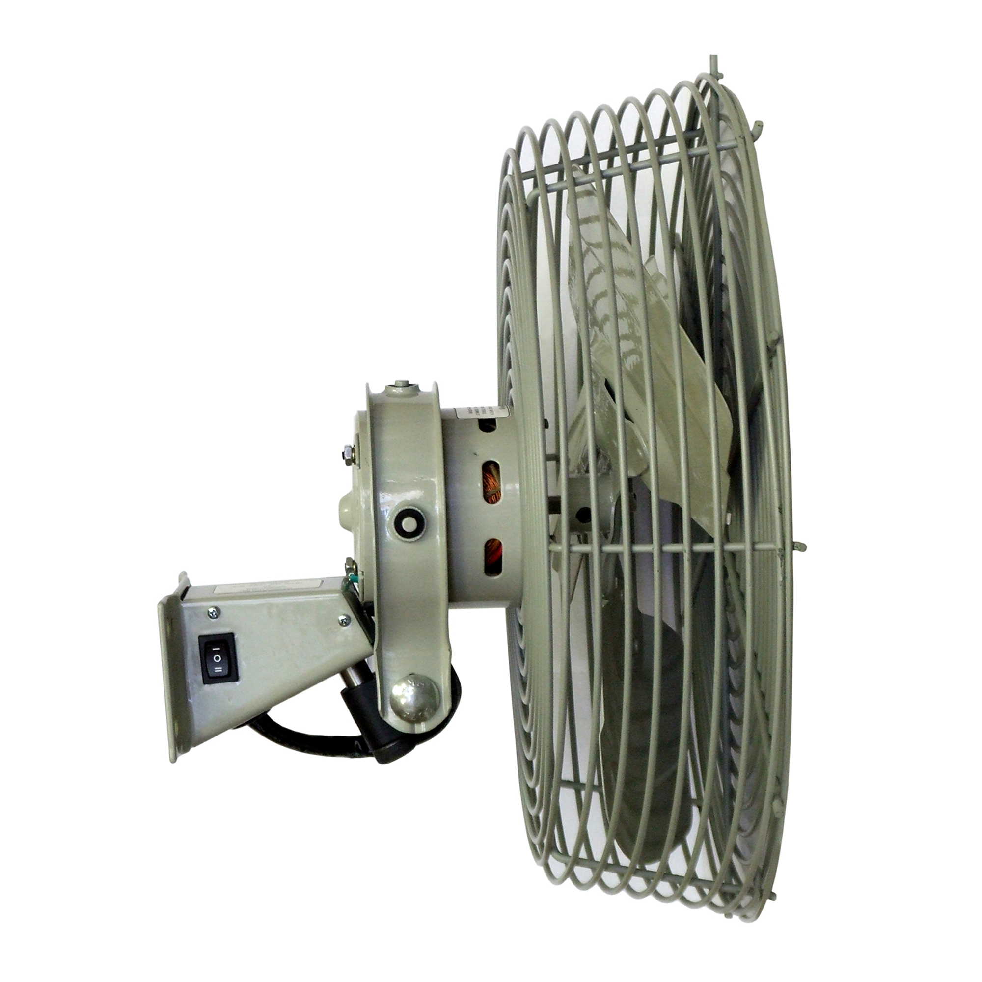 TPI, Navy Fan Air Circulator Head, Fan Type Wall Mount, Fan Diameter 12 ...