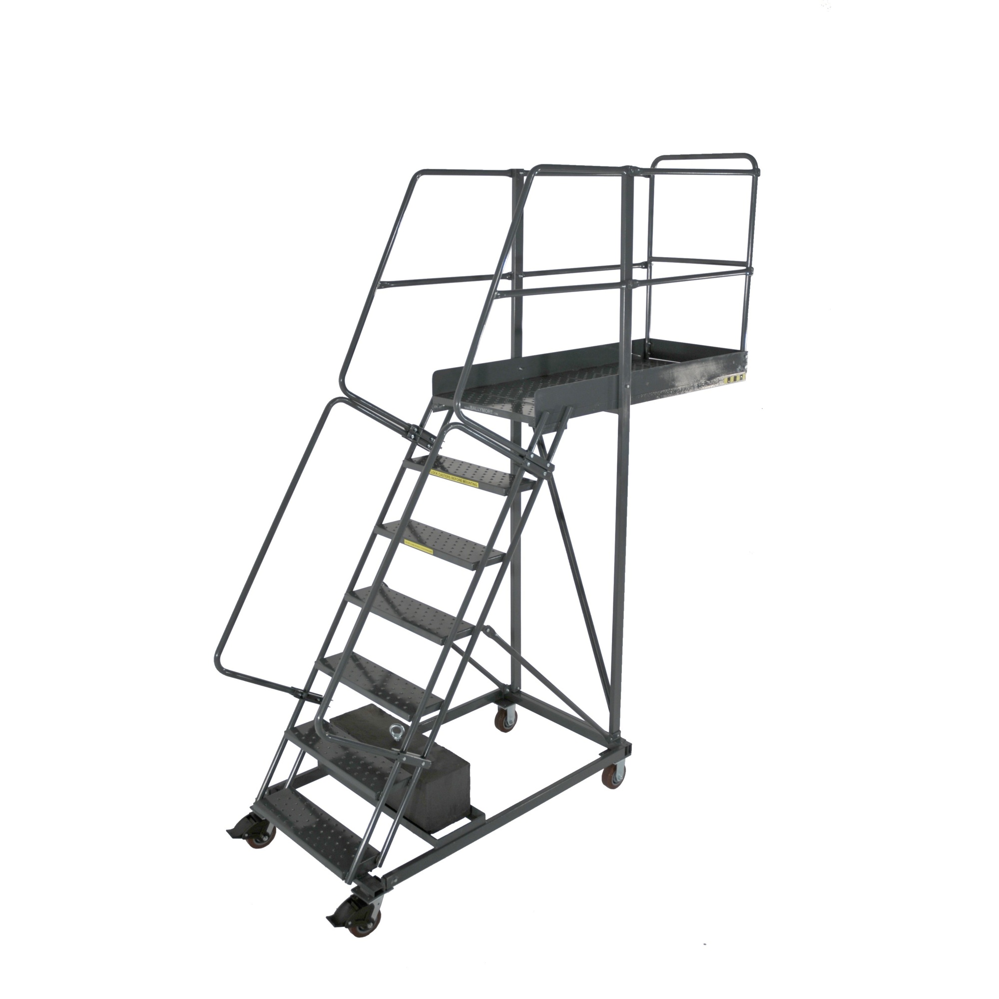Ballymore, Rolling Ladder, Overall Height 100 in, Steps 6, Material ...