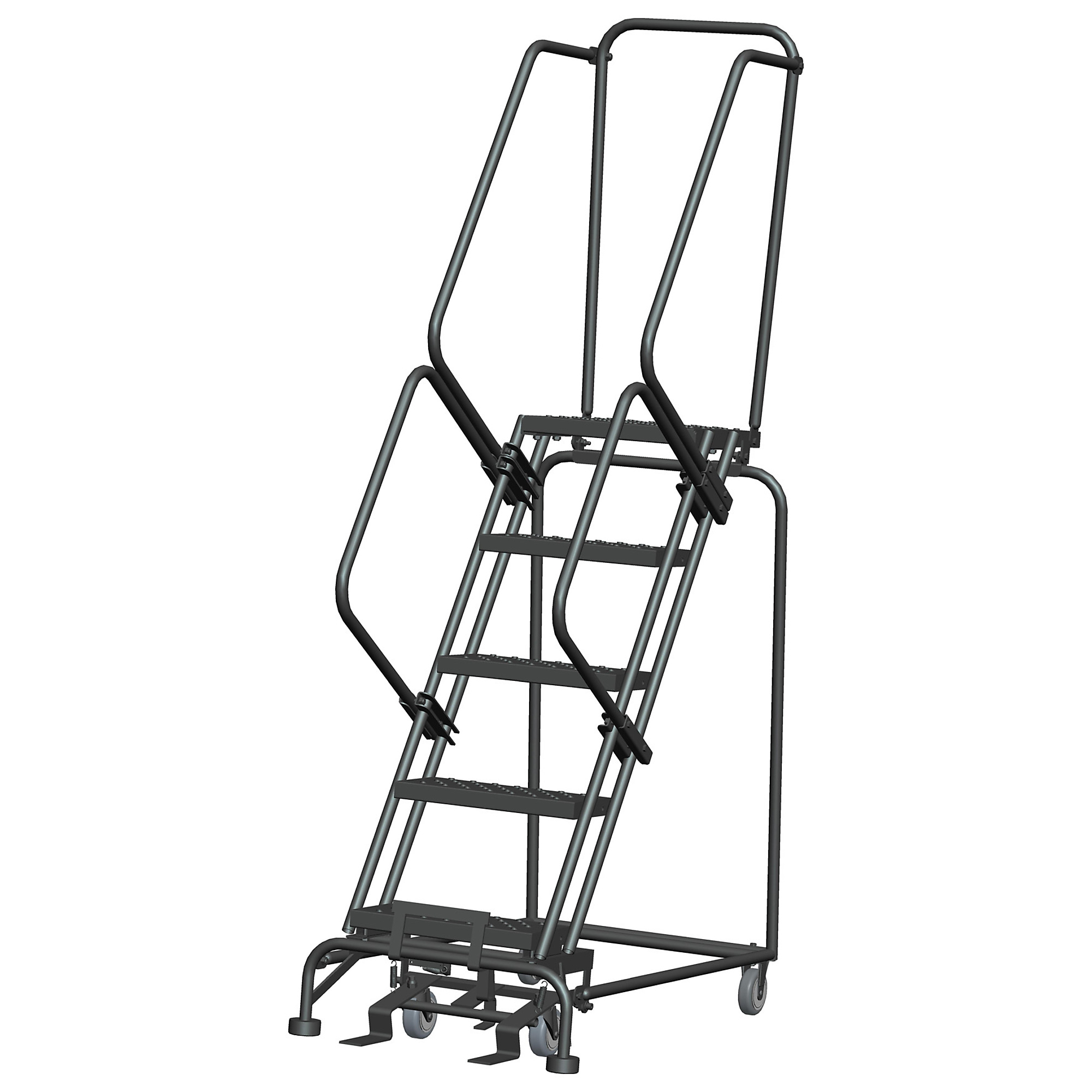 Ballymore, Rolling Ladder, Overall Height 83 in, Steps 5 Material Steel ...