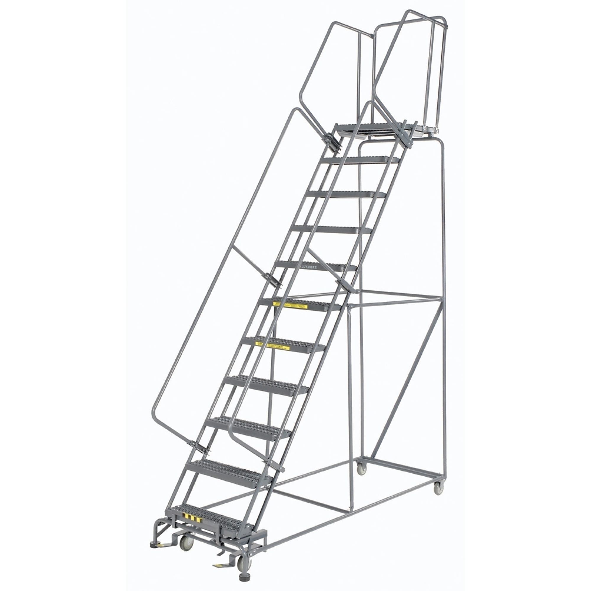 Ballymore, Rolling Ladder, Overall Height 143 in, Steps 11, Material ...