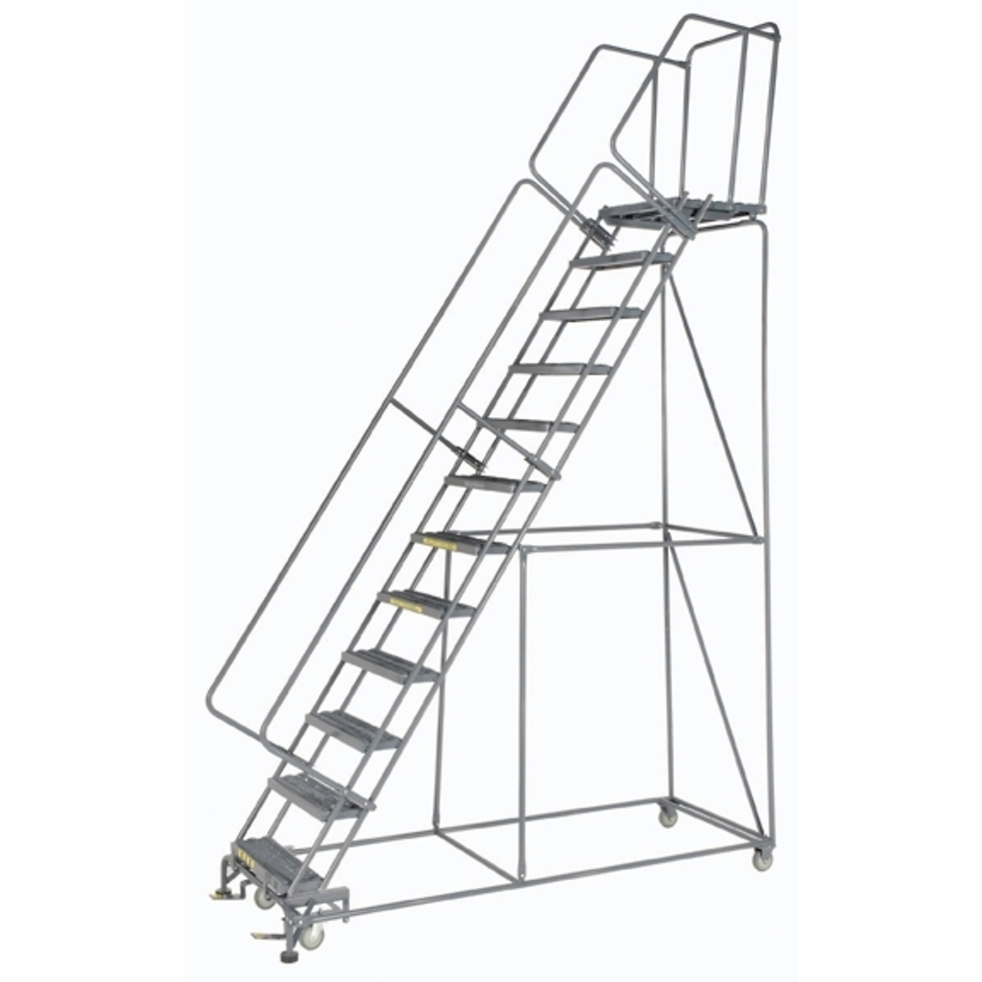 Ballymore, Rolling Ladder, Overall Height 153 in, Steps 12, Material ...