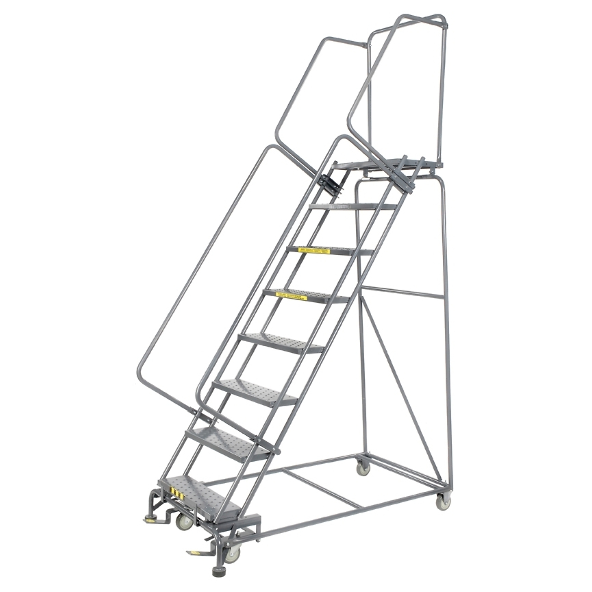 Ballymore, Rolling Ladder, Overall Height 113 in, Steps 8 Material ...