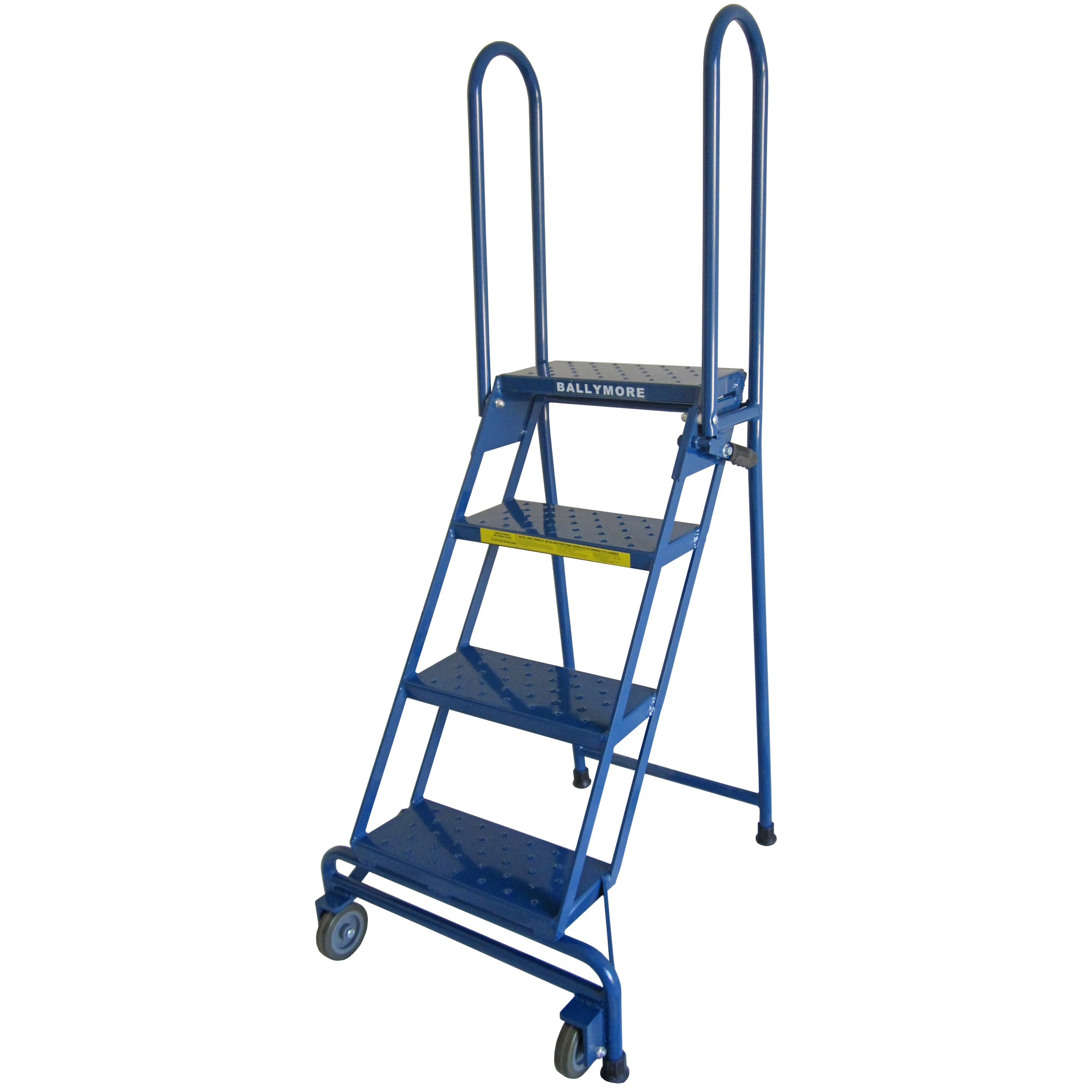 Ballymore Rolling Ladder, Overall Height 90 in, Steps 6, Material Type ...