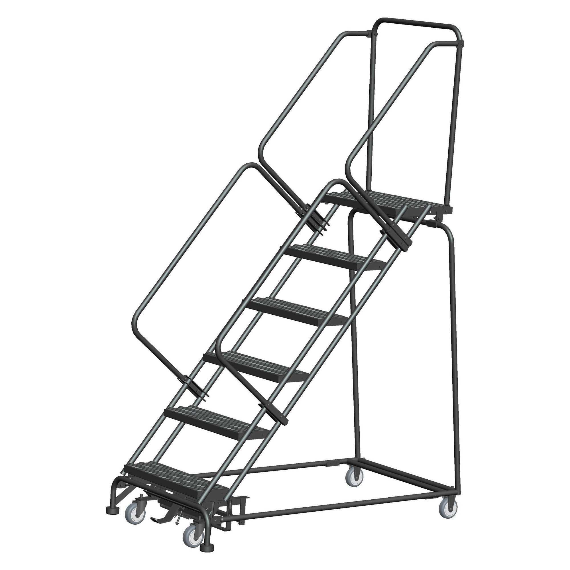 Ballymore, Rolling Ladder, Overall Height 83 in, Steps 5, Material ...