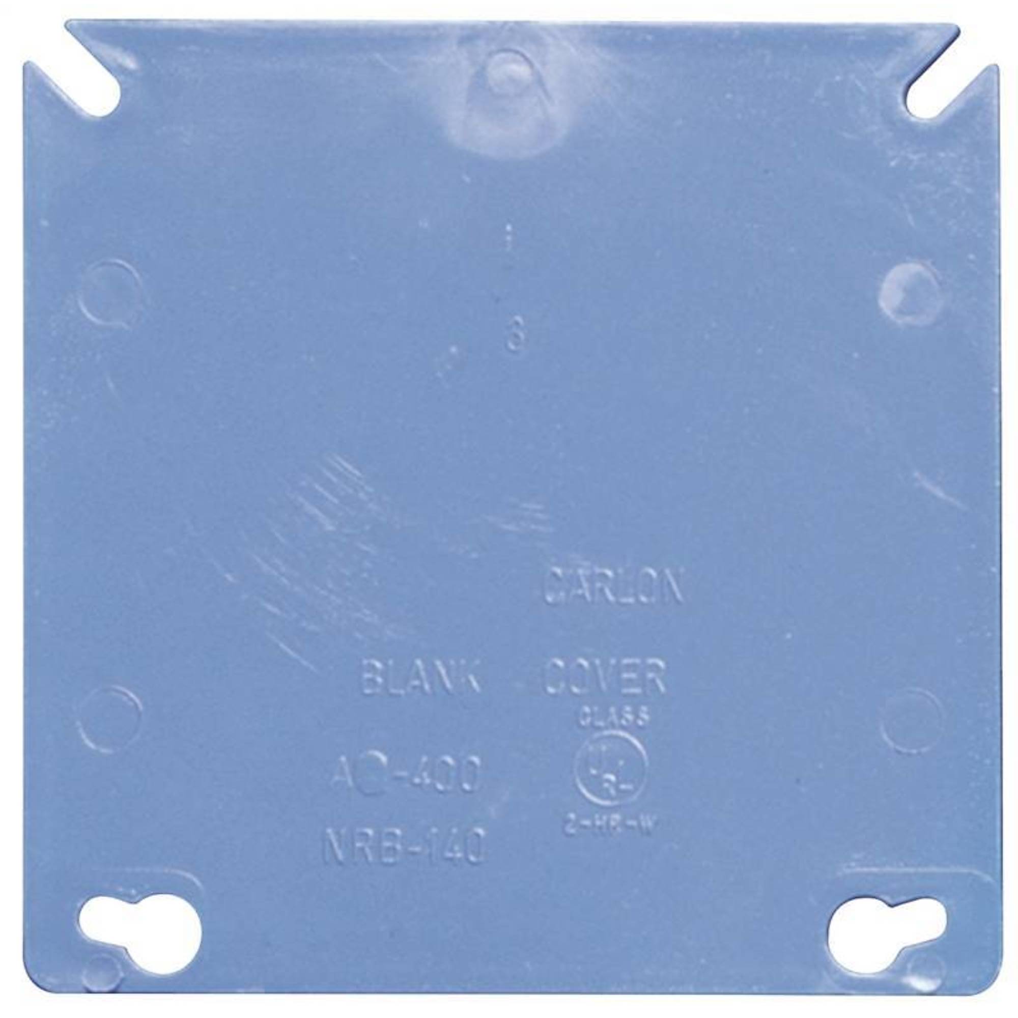 Carlon COVER BOX SQ PVC 2G BLANK BLUE, Product Type Box Cover, Model ...
