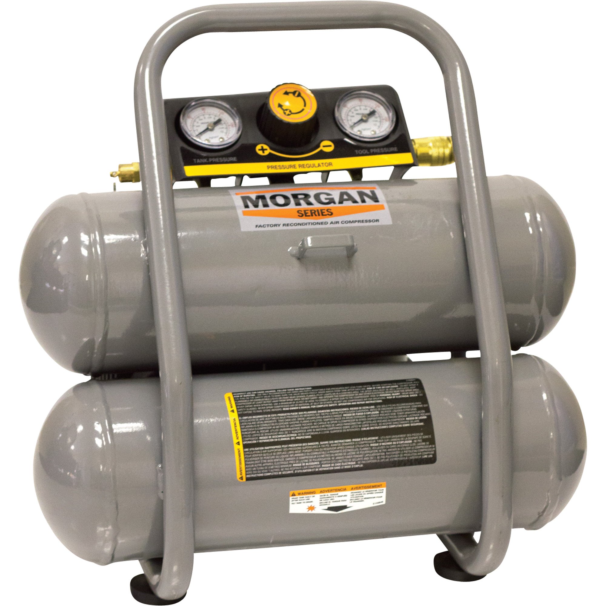 Morgan Series Side Stack Air Compressor — 2-Gallon, Model# VSP201R ...