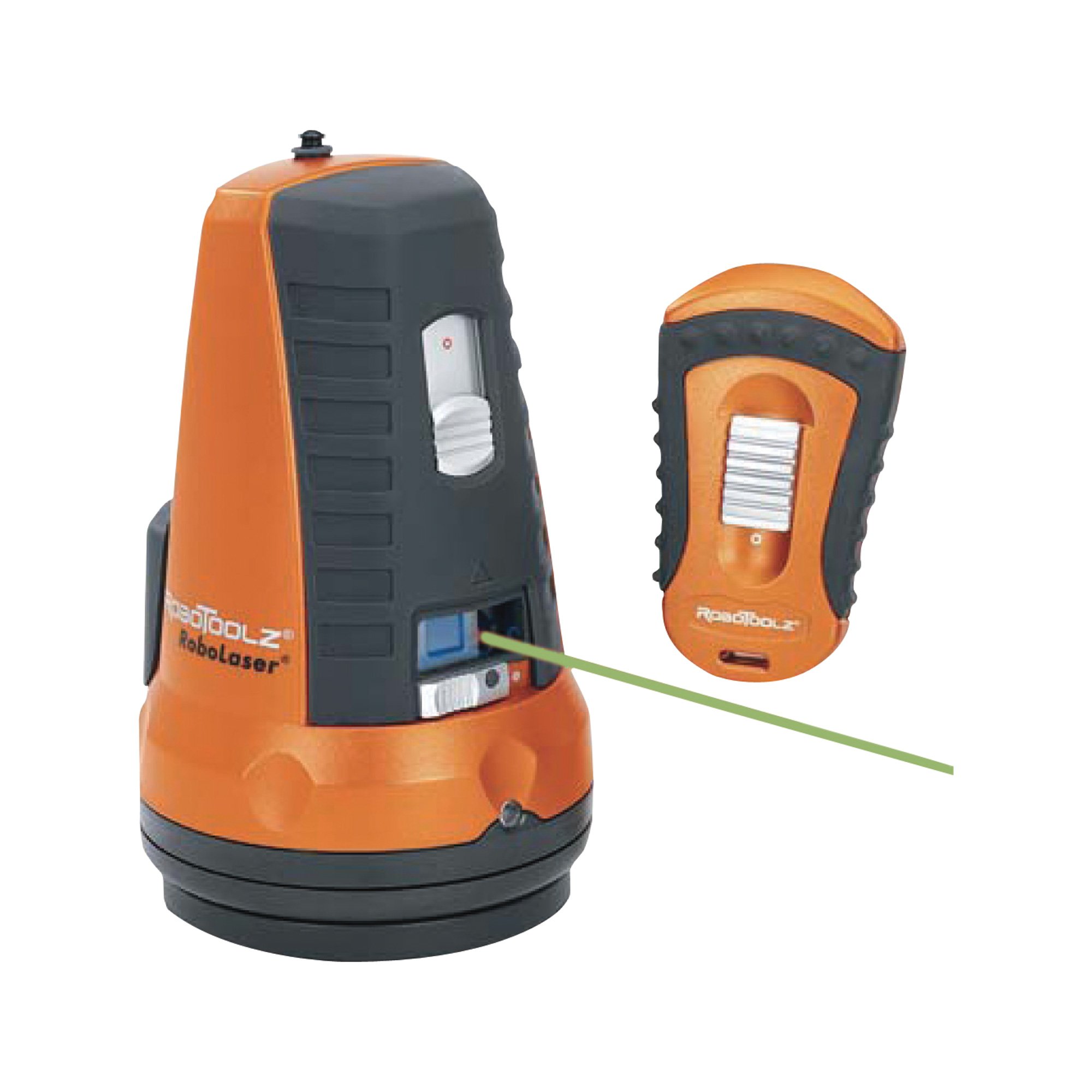 RoboToolz Self-Leveling, Remote-Controlled Green Beam Laser Level ...
