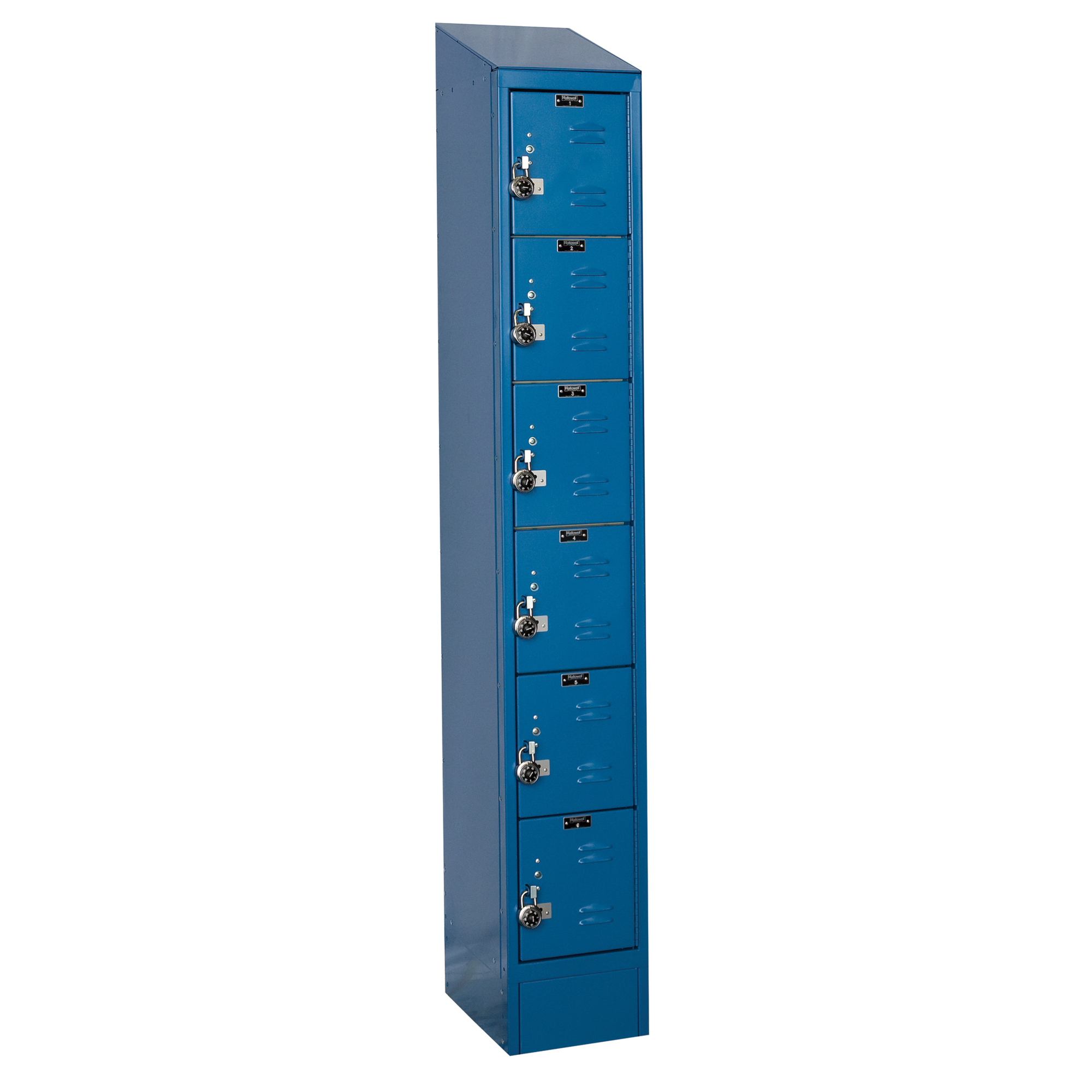 Hallowell, Six Tier ReadyBuilt Locker, Height 84 in, Width 12 in, Color ...
