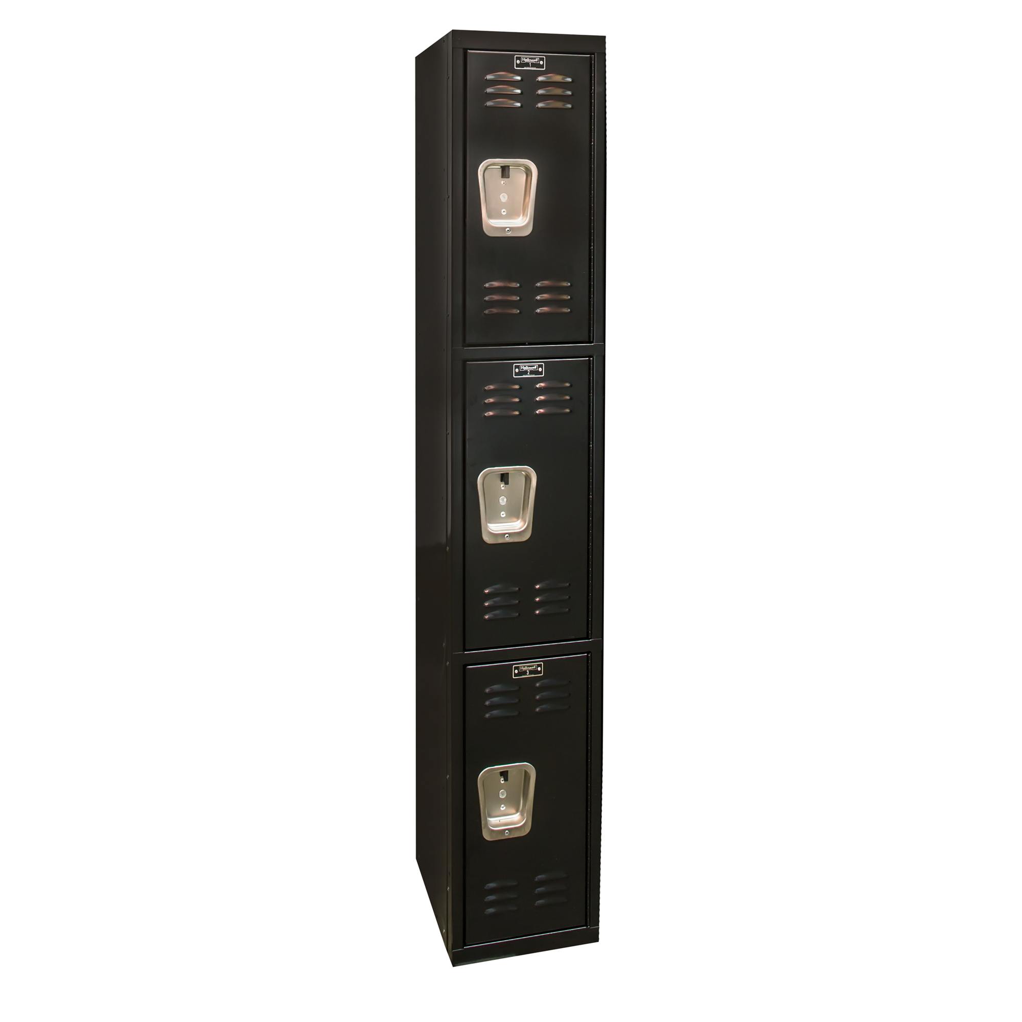 Hallowell, Triple Tier Black Tie Locker, Height 72 in, Width 12 in ...