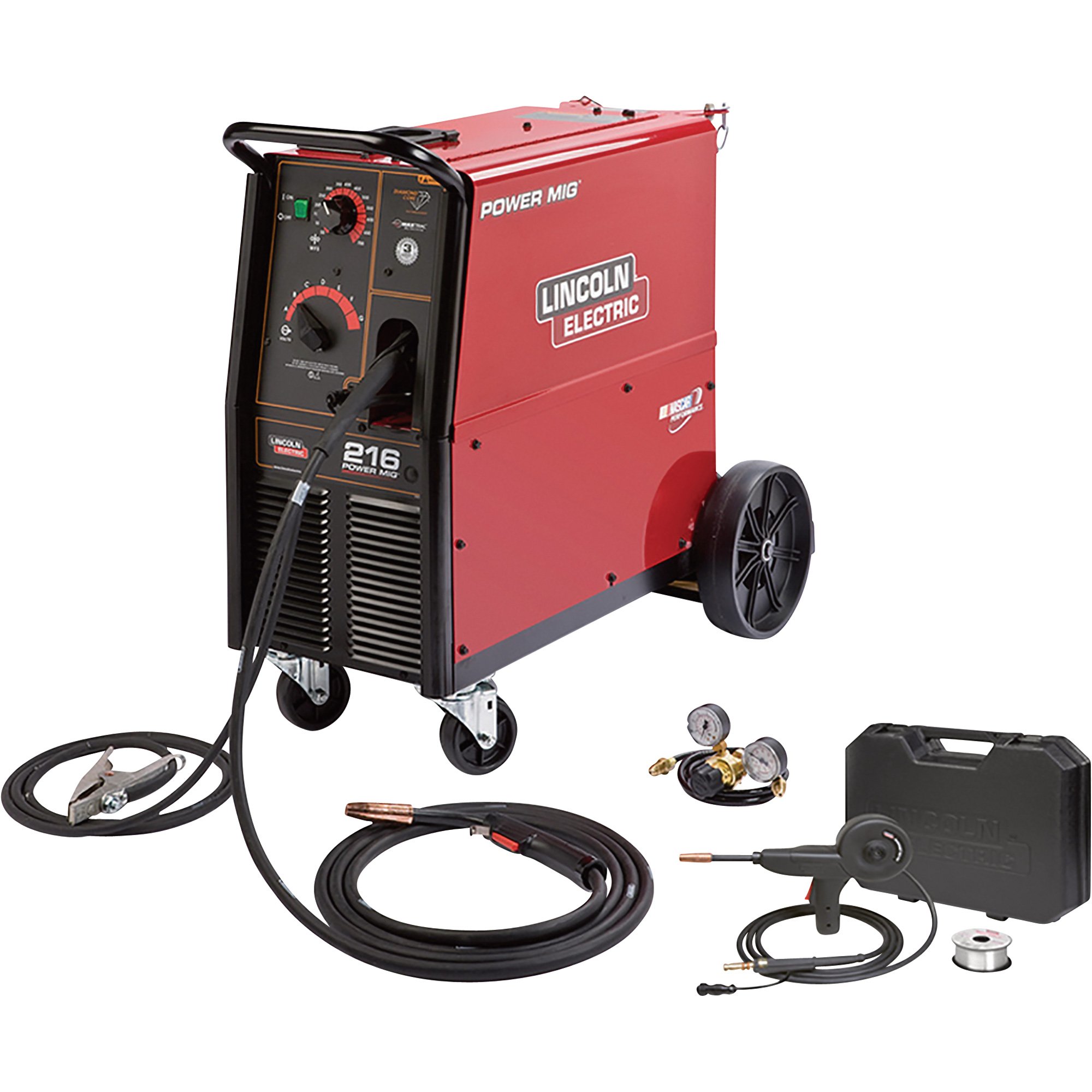 Lincoln Electric Power MIG 216 Flux-Core/MIG Wire-Feed Welder with ...