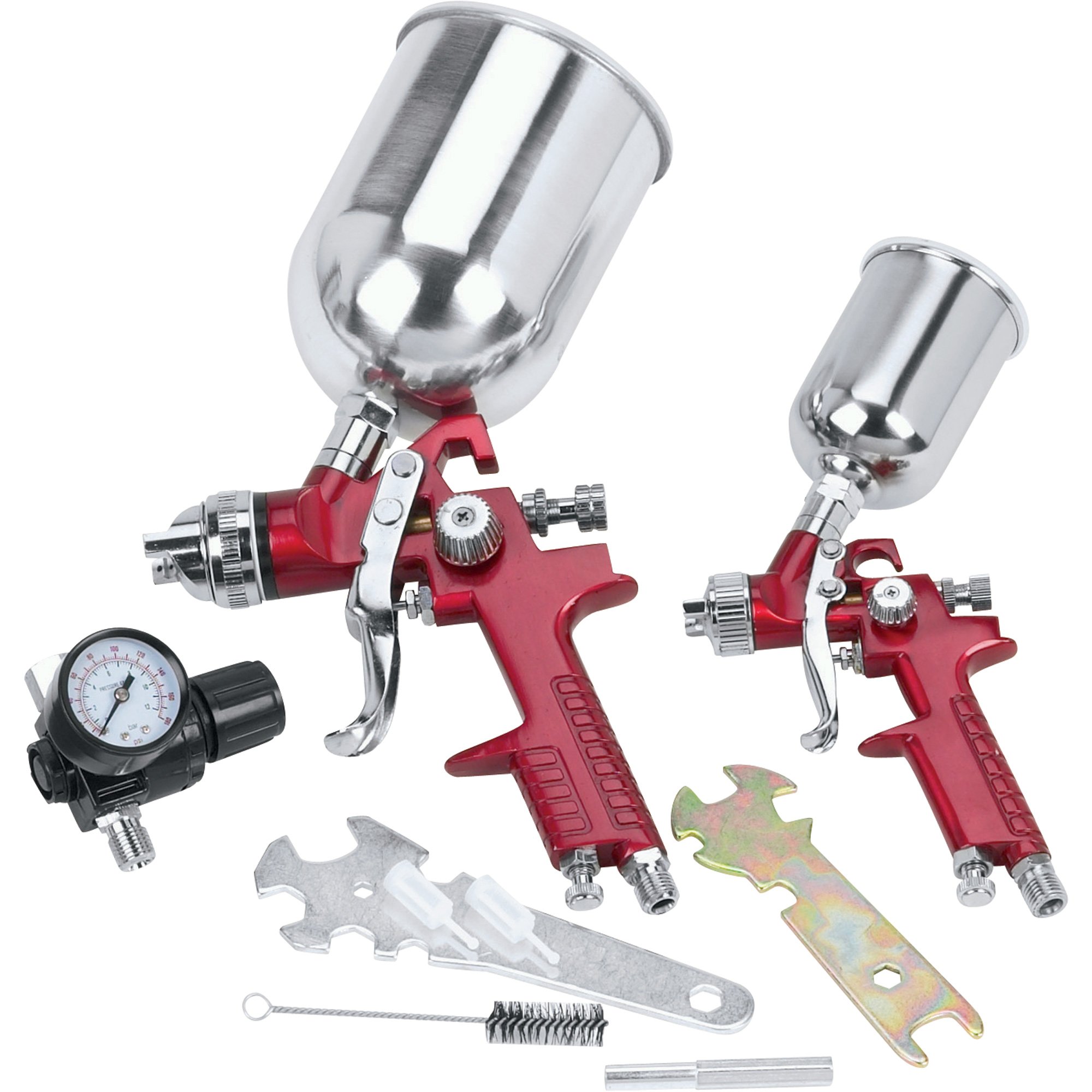 TEKZ HVLP Dual Set-Up Spray Gun Kit — 3-Pc. Set, Model# 19250 ...